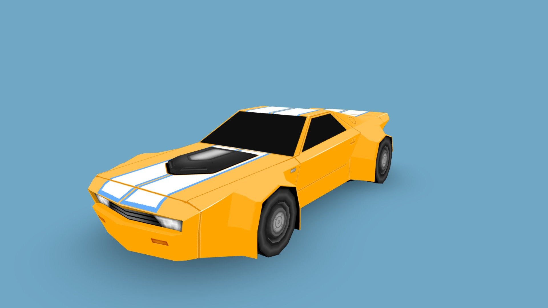 Yellow Racer - 3D model by uakon. (@therestofguys) [4a74412] - Sketchfab