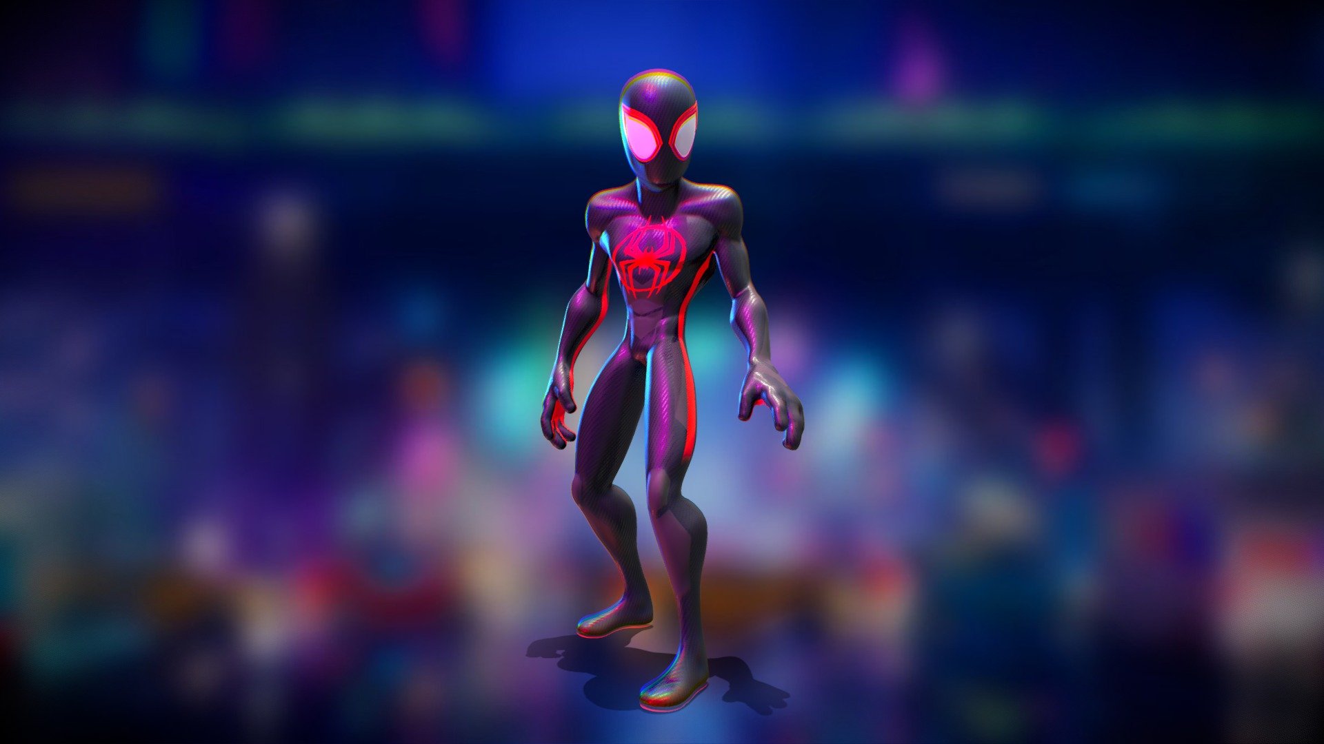 Spider-Man Across The Spider-Verse Miles Morales - 3D model by Dragevv ...