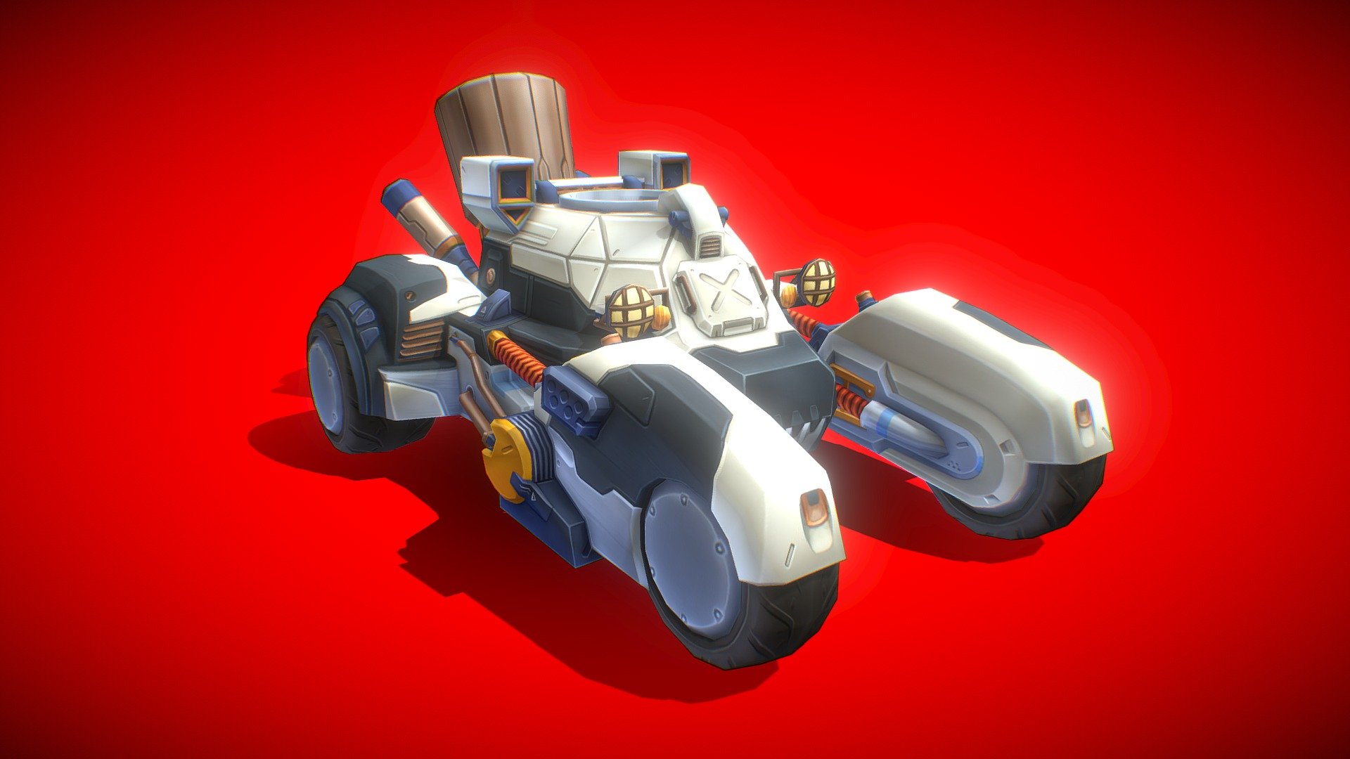 Cartoon Nuclear Car - 3D model by Cheese Burgames (@cheese-burgames) [4a793f3] - Sketchfab