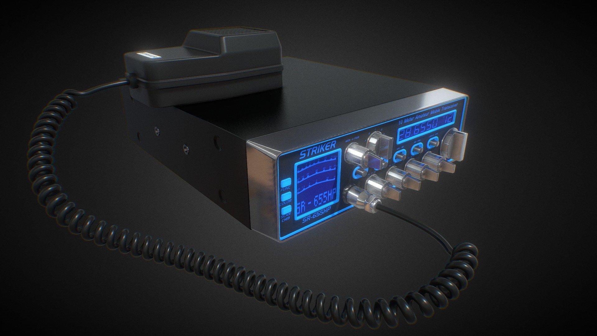 Striker CB Radio - 3D model by Habdorn [4a7c161] - Sketchfab
