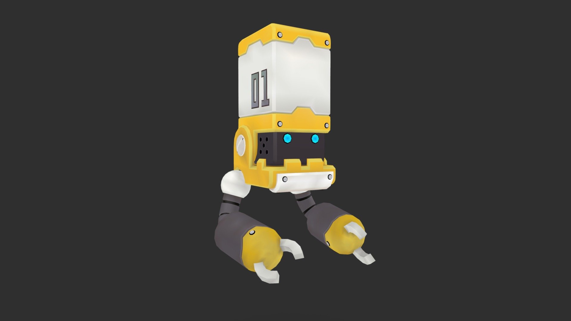Cartoonish flying robot - Download Free 3D model by kaba40k [4a7d023 ...