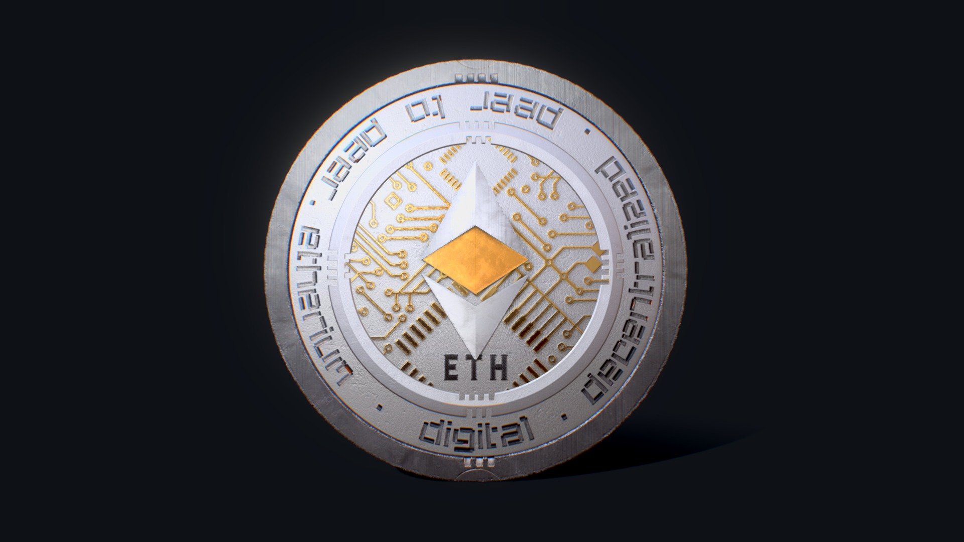 Ethereum Cryptocurrency Coin - Buy Royalty Free 3D model by zames1992 ...