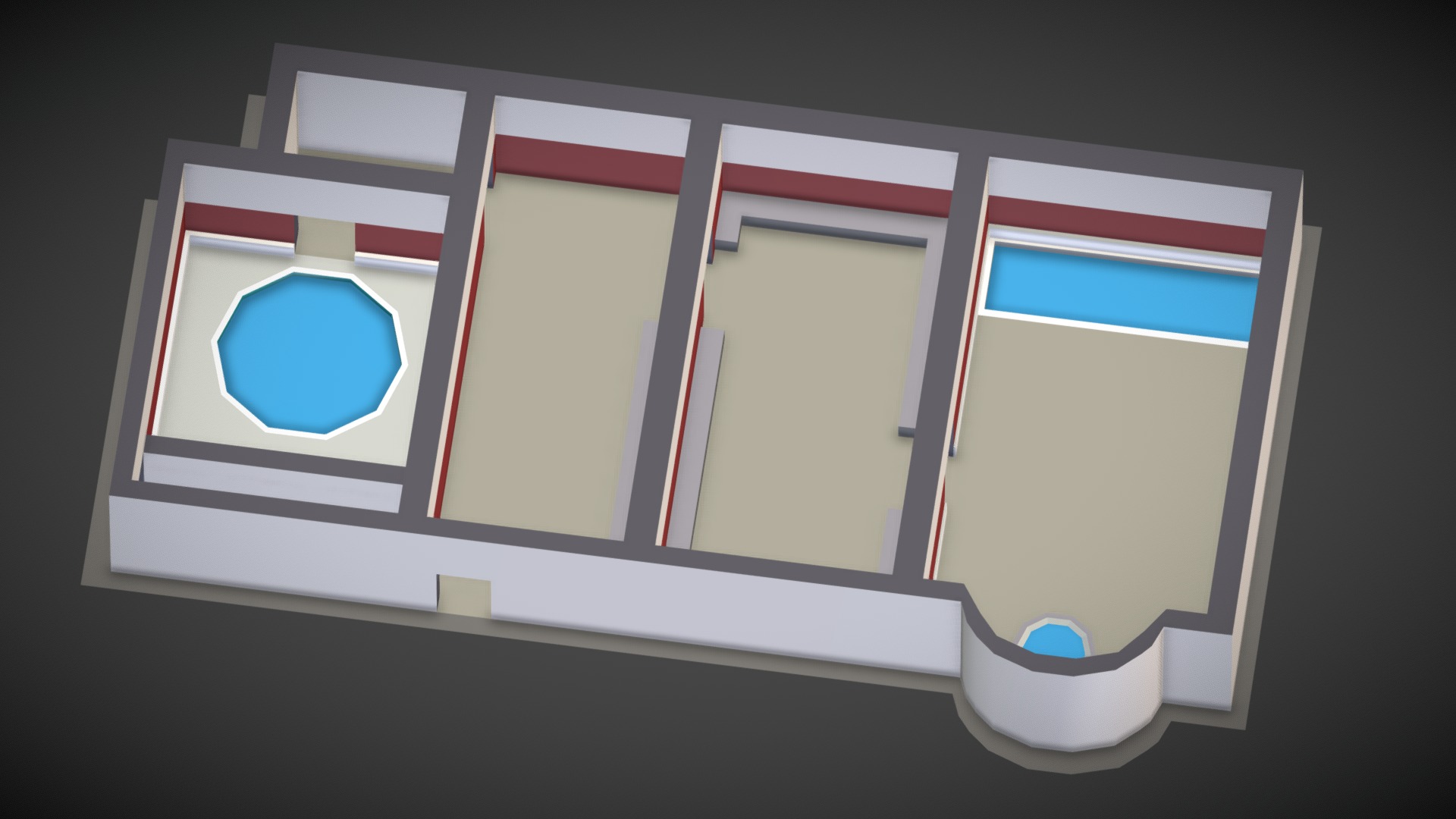 Ancient Roman Bath (Low-Poly) - 3D model by Alex Martire (@alexmartire ...