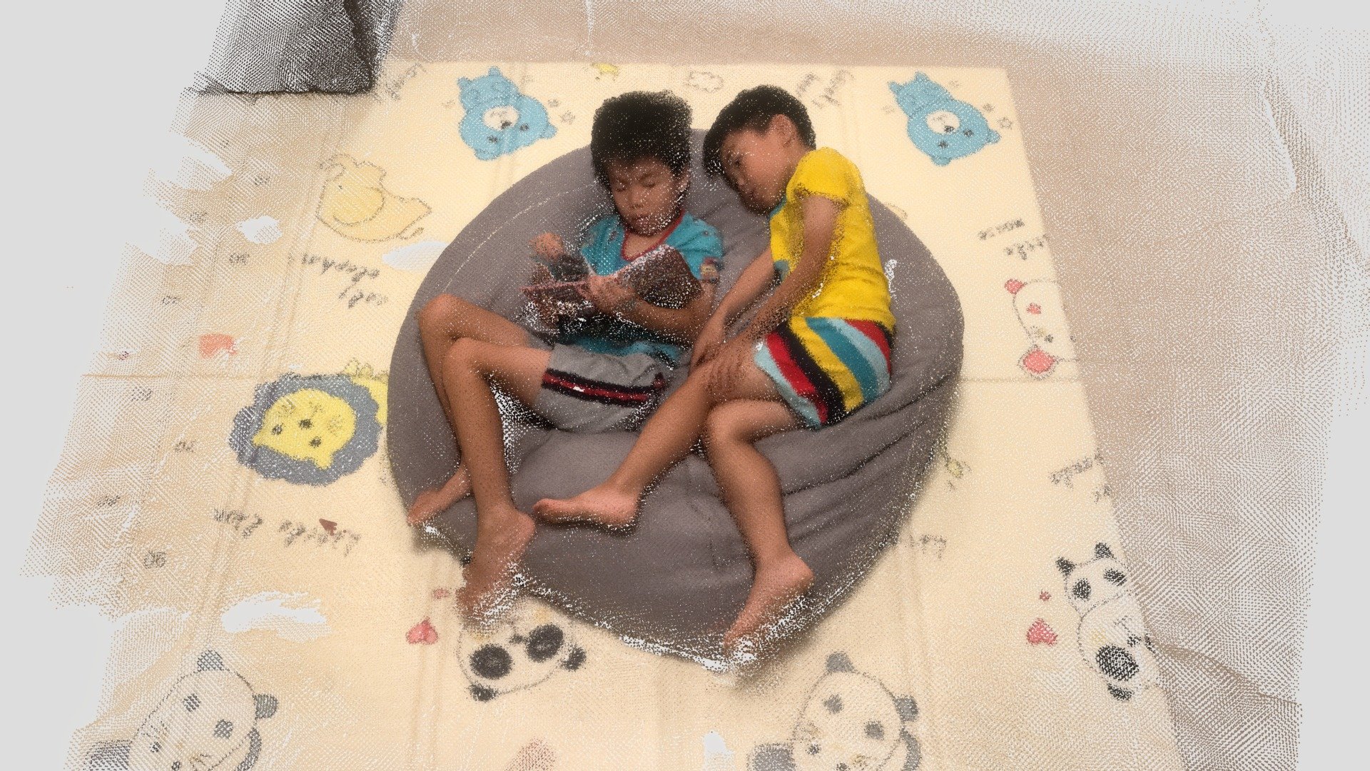 Kids reading - 3D model by Oscar (@0scartong) [4a82cd3] - Sketchfab