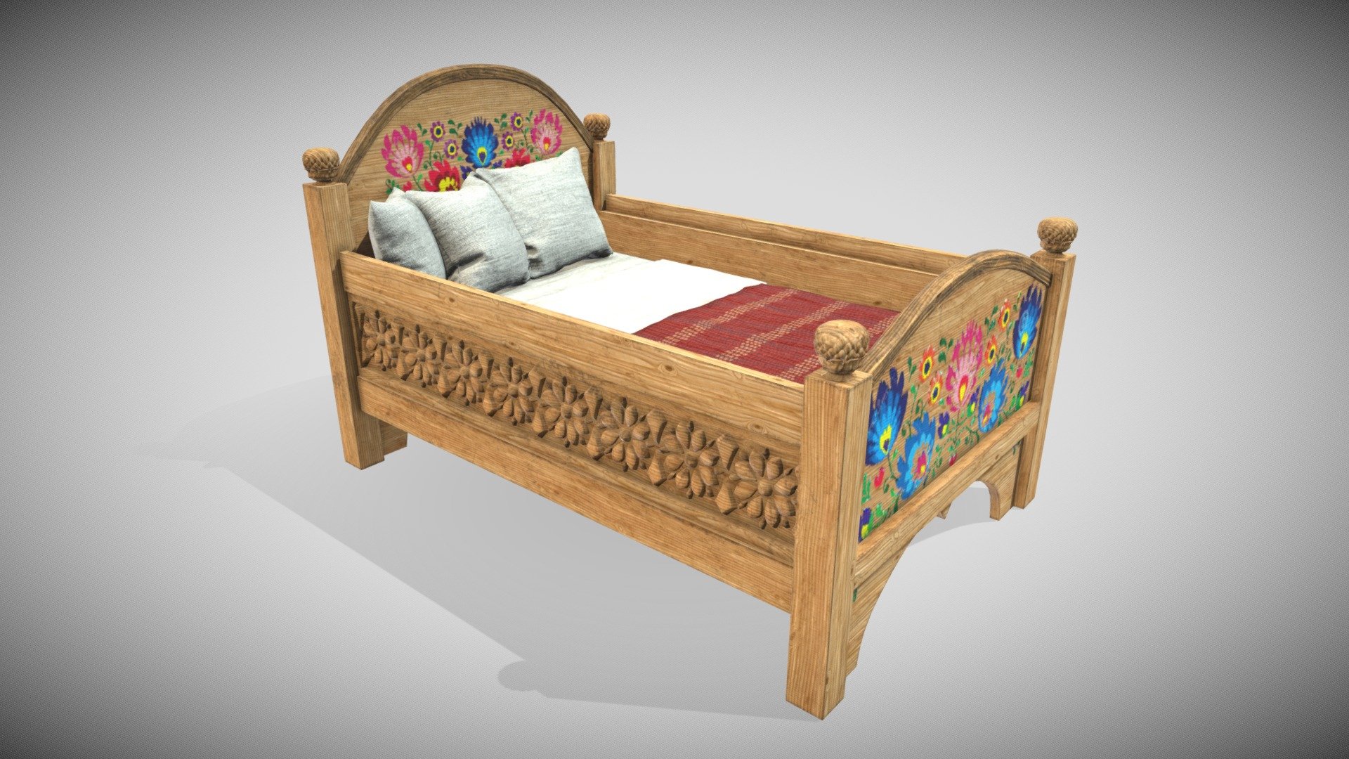 Baby Cot - Lettuccio - Buy Royalty Free 3D model by Francesco Coldesina (@topfrank2013) [4a8338a ...