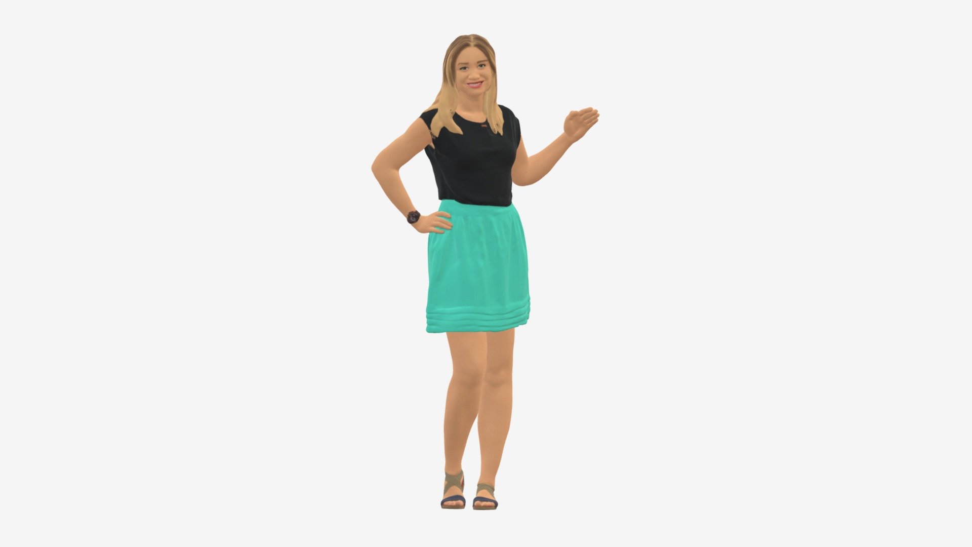 Woman In Pose 0246 - Buy Royalty Free 3D model by 3DFarm [4a83ca1 ...