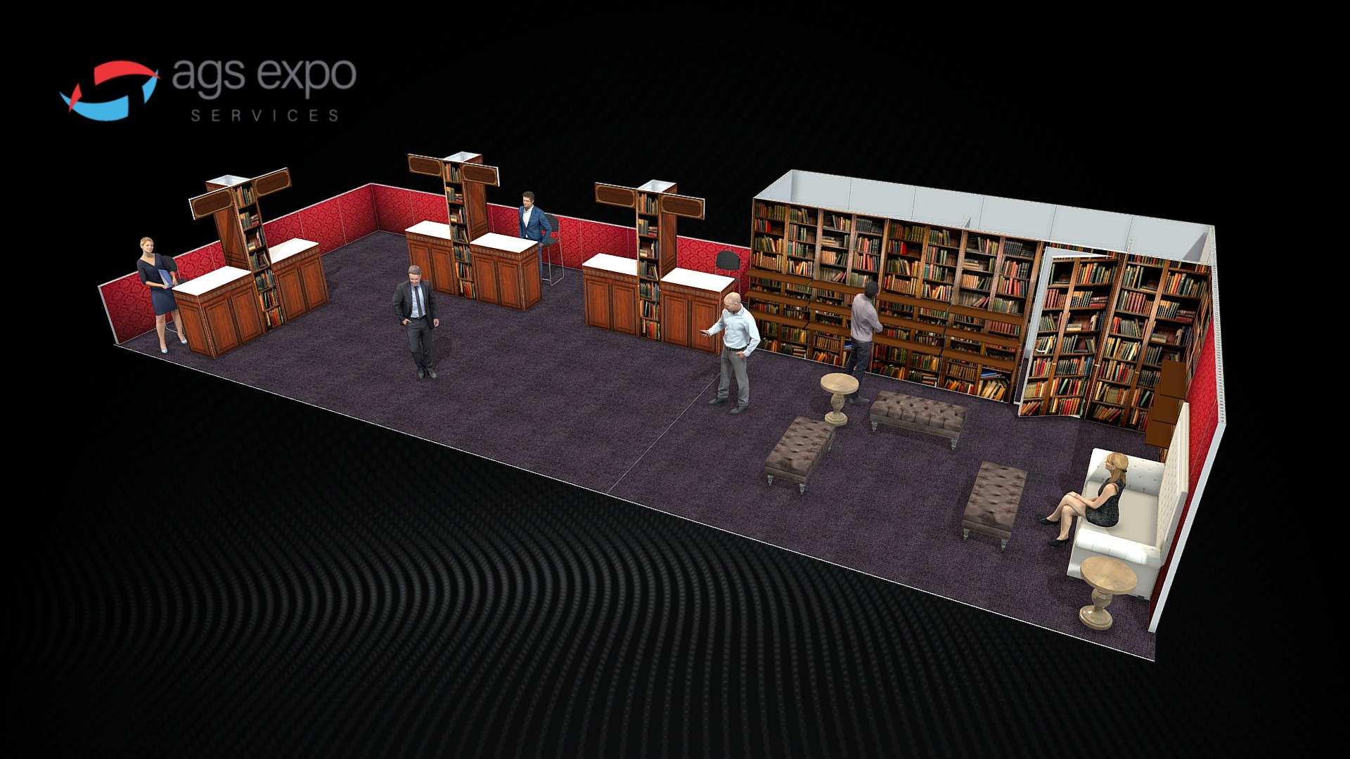DSCOOP 2023 - Library/Lecture Room - 3D model by AGS Expo Services ...