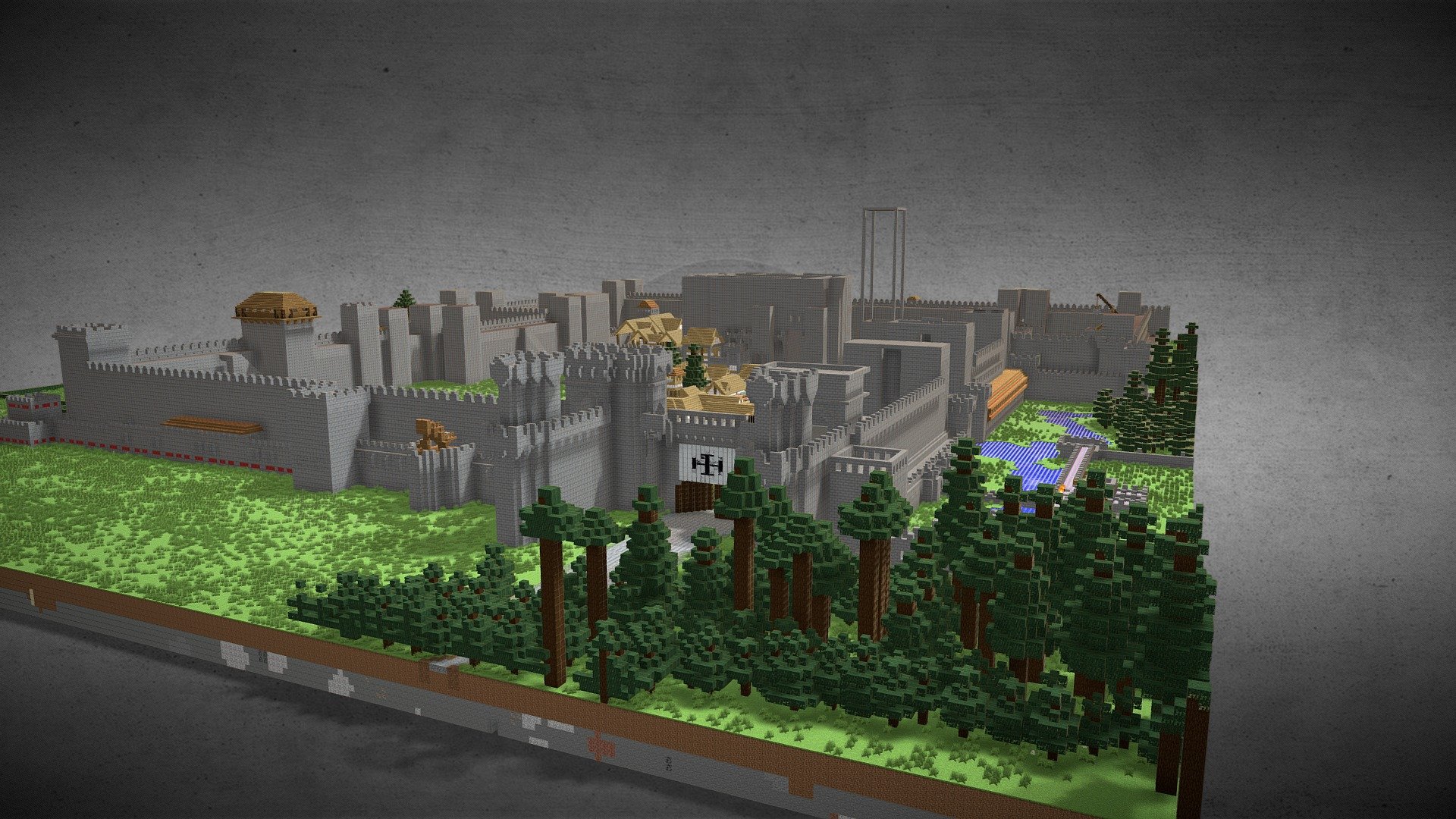 Minecraft Work in Progress Castle - 3D model by JJSmash [4a89824 ...