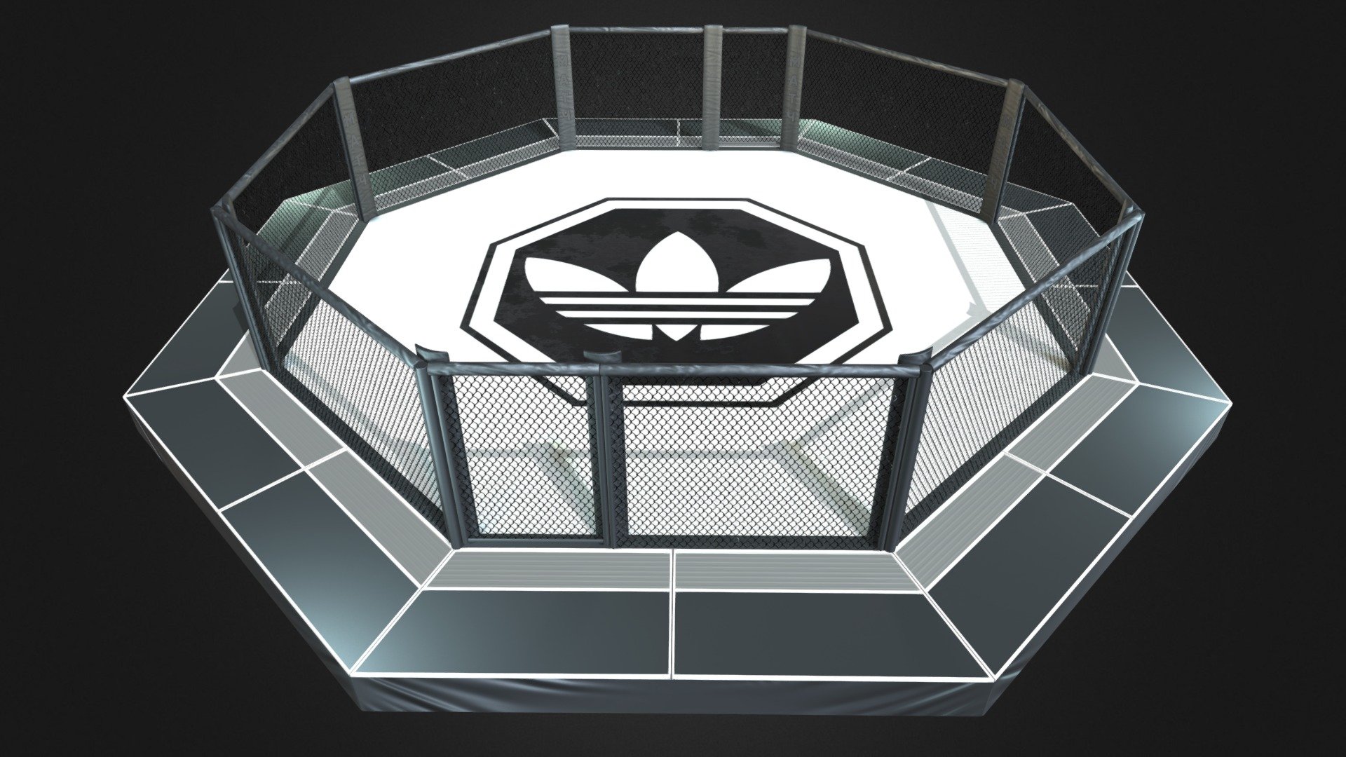 Octagon UFC - 3D model by Korneev Nikita Kirillovich (@nikitakorneev89 ...