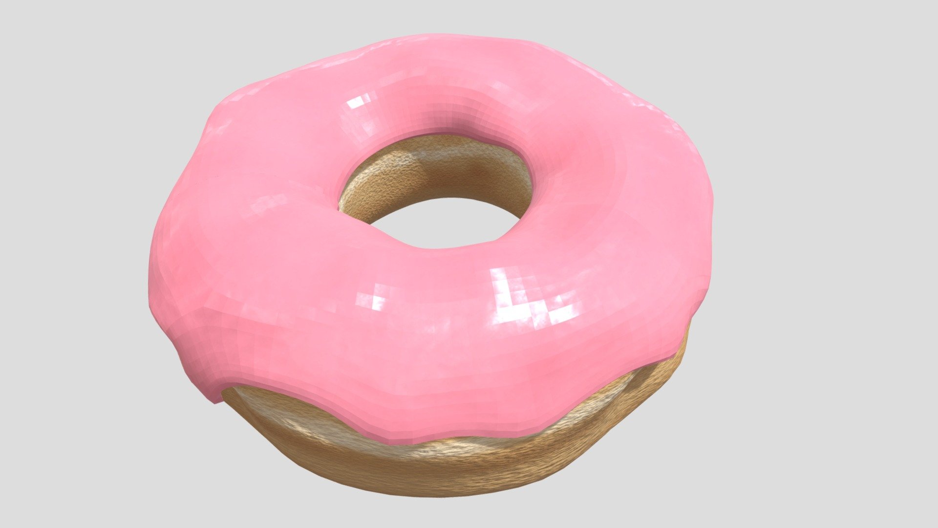 Pink Donut - Buy Royalty Free 3D model by 3dlowpoly [4a8bec6 ...