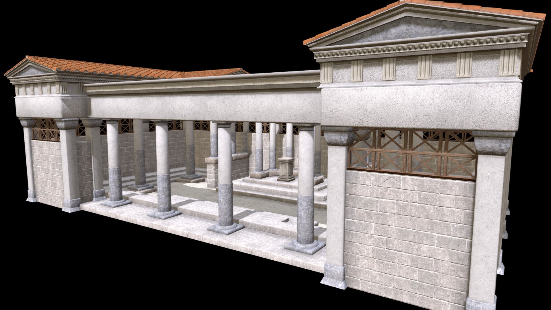 Ancient Greece Building #1 - Buy Royalty Free 3D model by The Ancient ...
