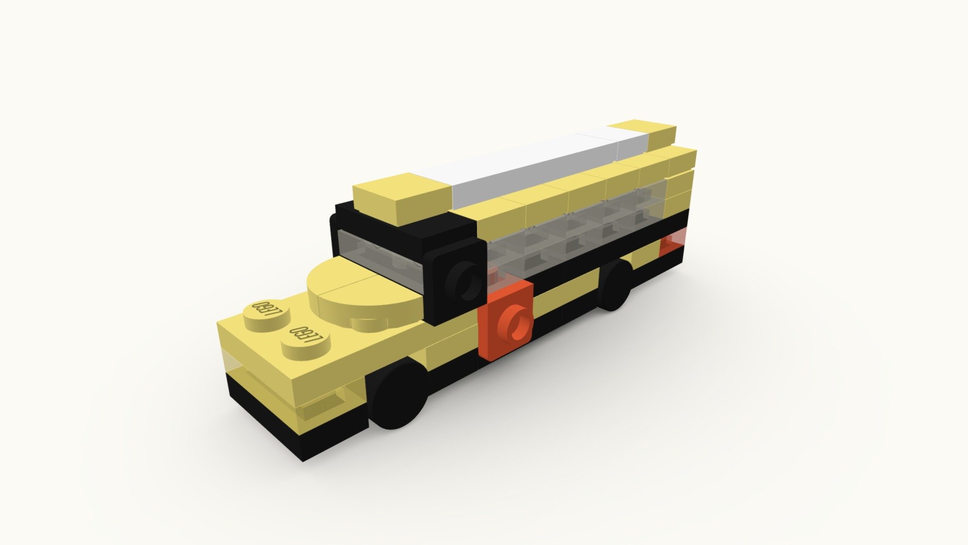 LEGO Micro American School Bus MOC [#0218] - Download Free 3D model by ...