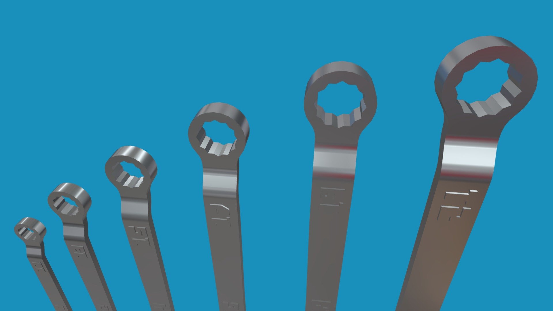 spanners-set - 3D model by fasteng [4a8fec0] - Sketchfab