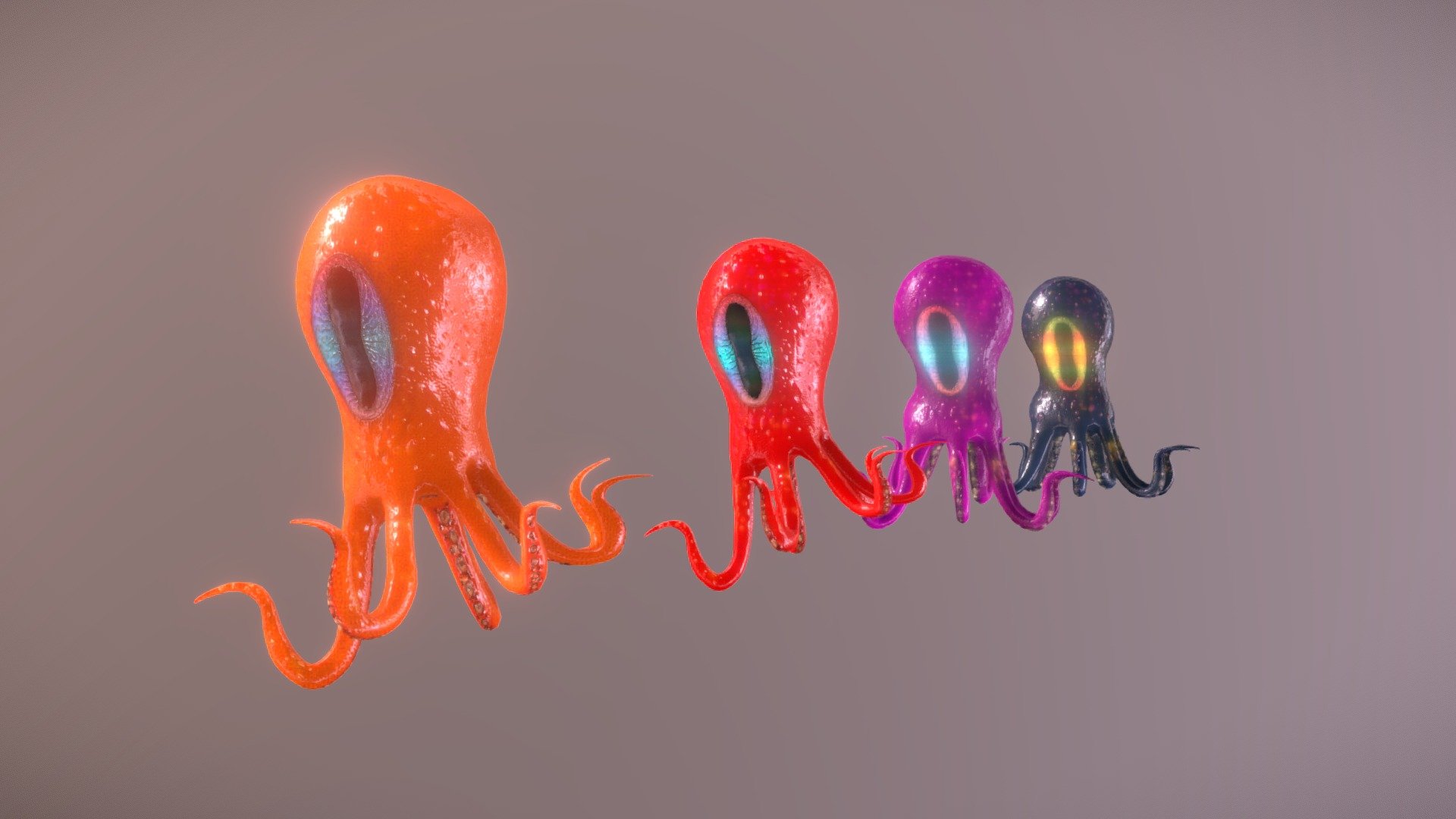 Octopus pack - Buy Royalty Free 3D model by Pedram Ashoori ...
