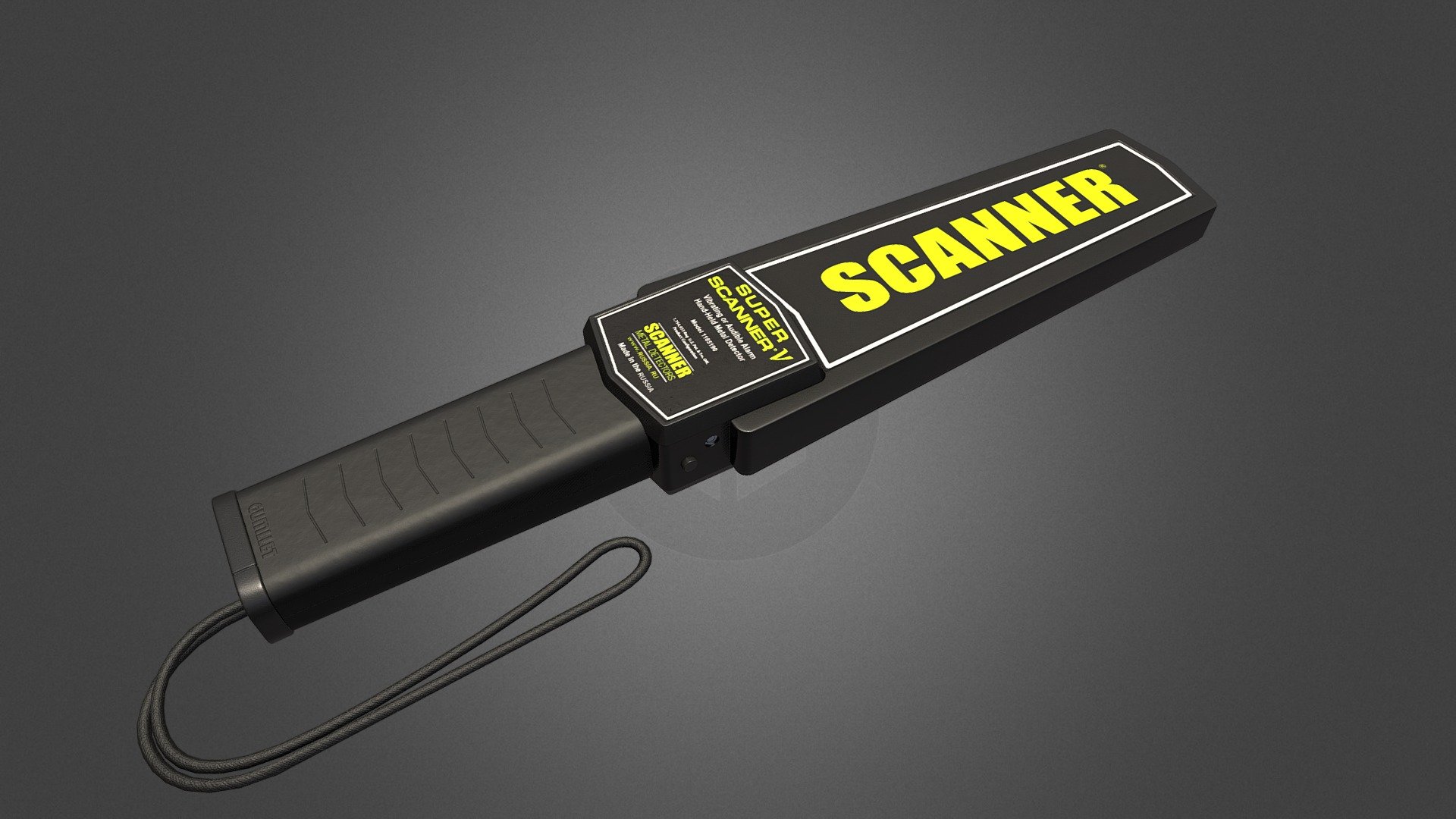 Manual metal detector - 3D model by ShipSIM [4a95c29] - Sketchfab