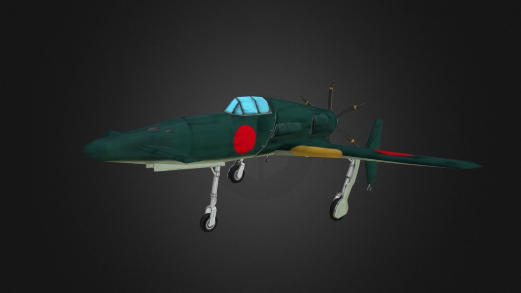 J7W Shinden - 3D model by lin_kuan-lei (@lin_kuanlei) [4a9644f] - Sketchfab