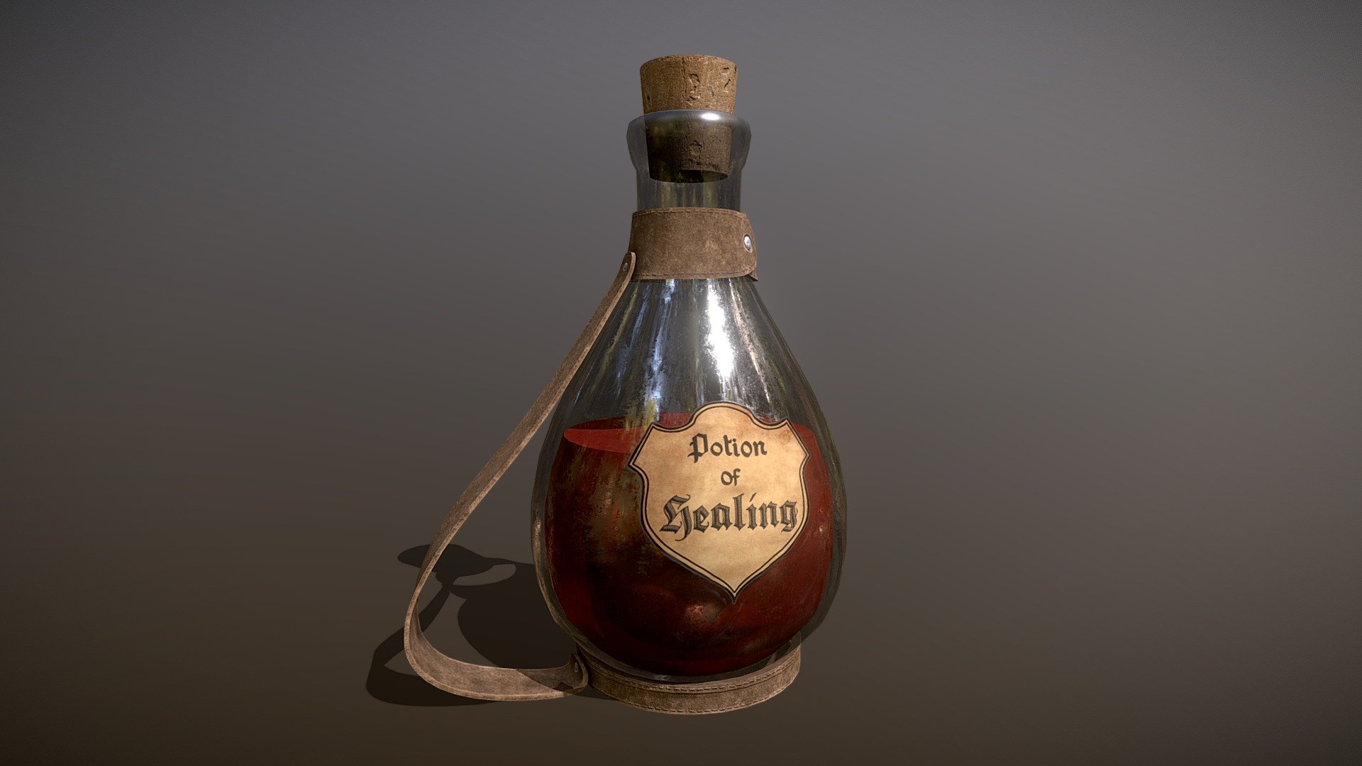 Healing Potion - 3D model by Dasamura [4a96d6a] - Sketchfab