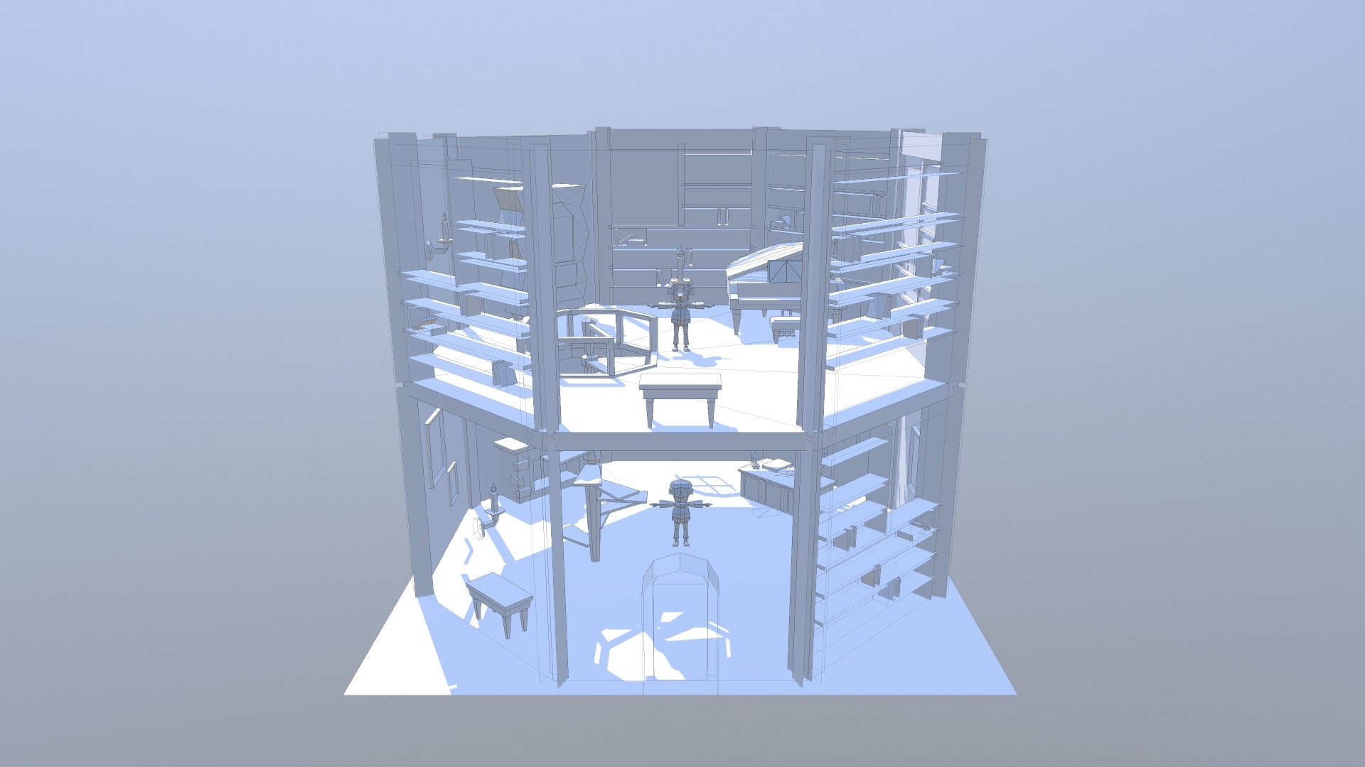 Inside The Tower - 3D model by Rising Pixel (@risingpixel) [4a982a5 ...
