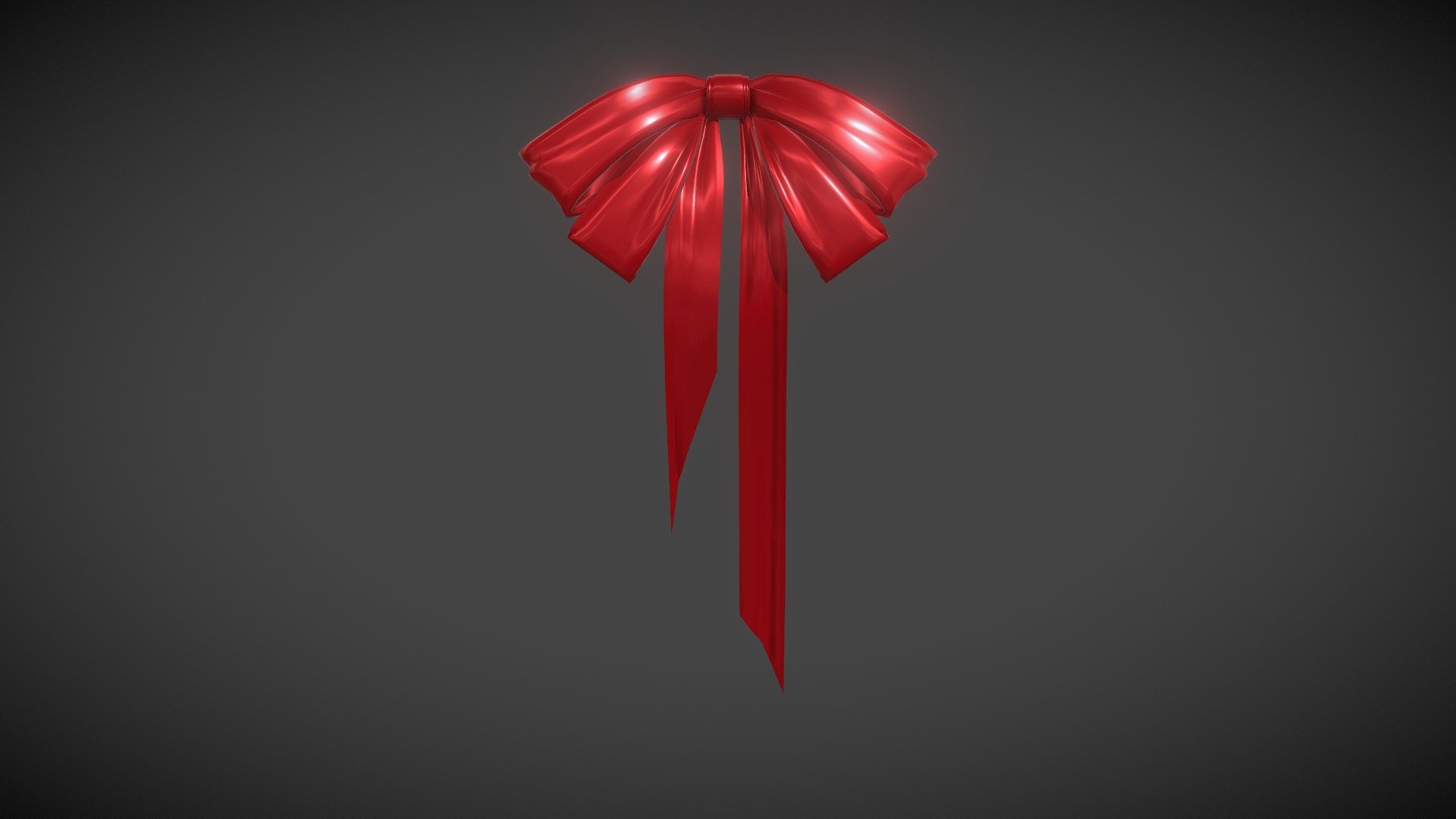 Bow/bowtie with two ribbons - 3D model by aspvera3D [4a99eea] - Sketchfab