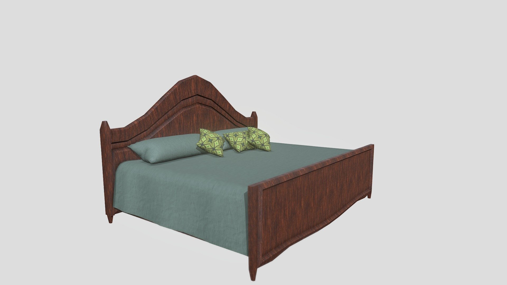 Old Double Bed - Download Free 3D model by lord_hypersonic [4a9aa94 ...