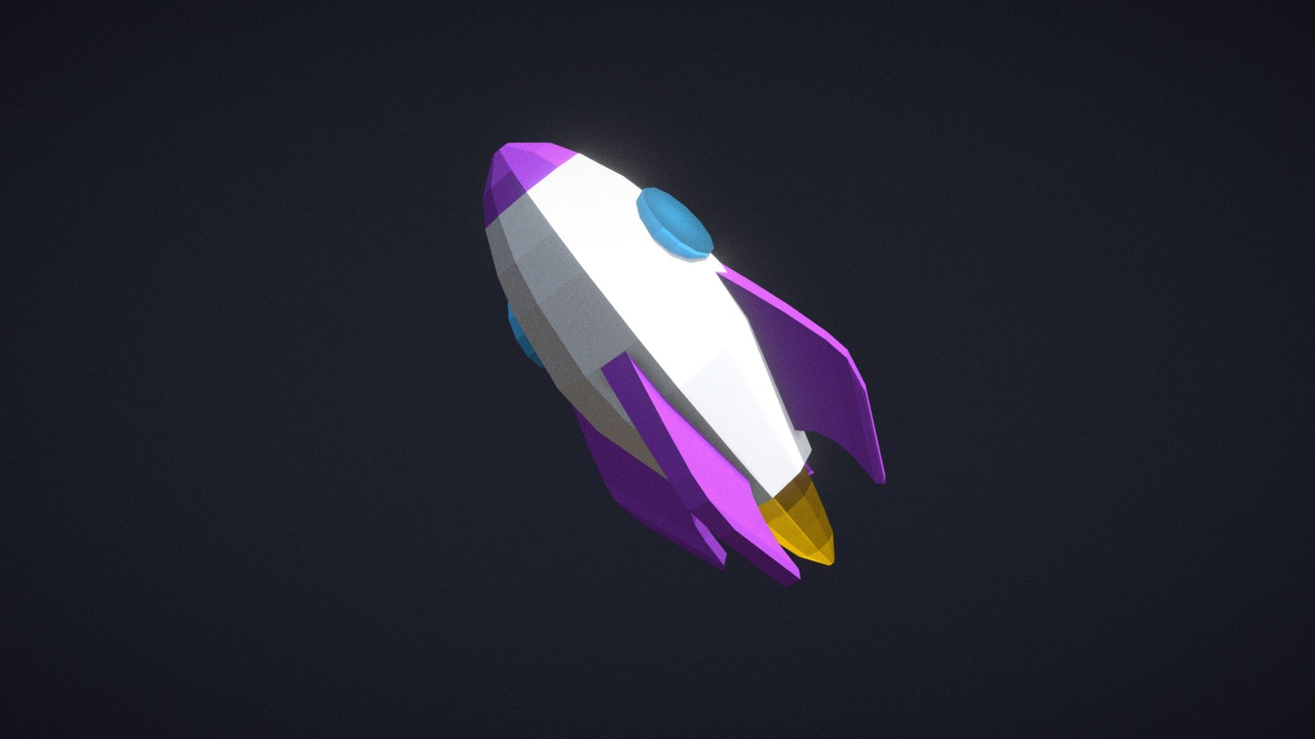 Low Poly Rocket - 3D model by sfaisal [4a9c04c] - Sketchfab