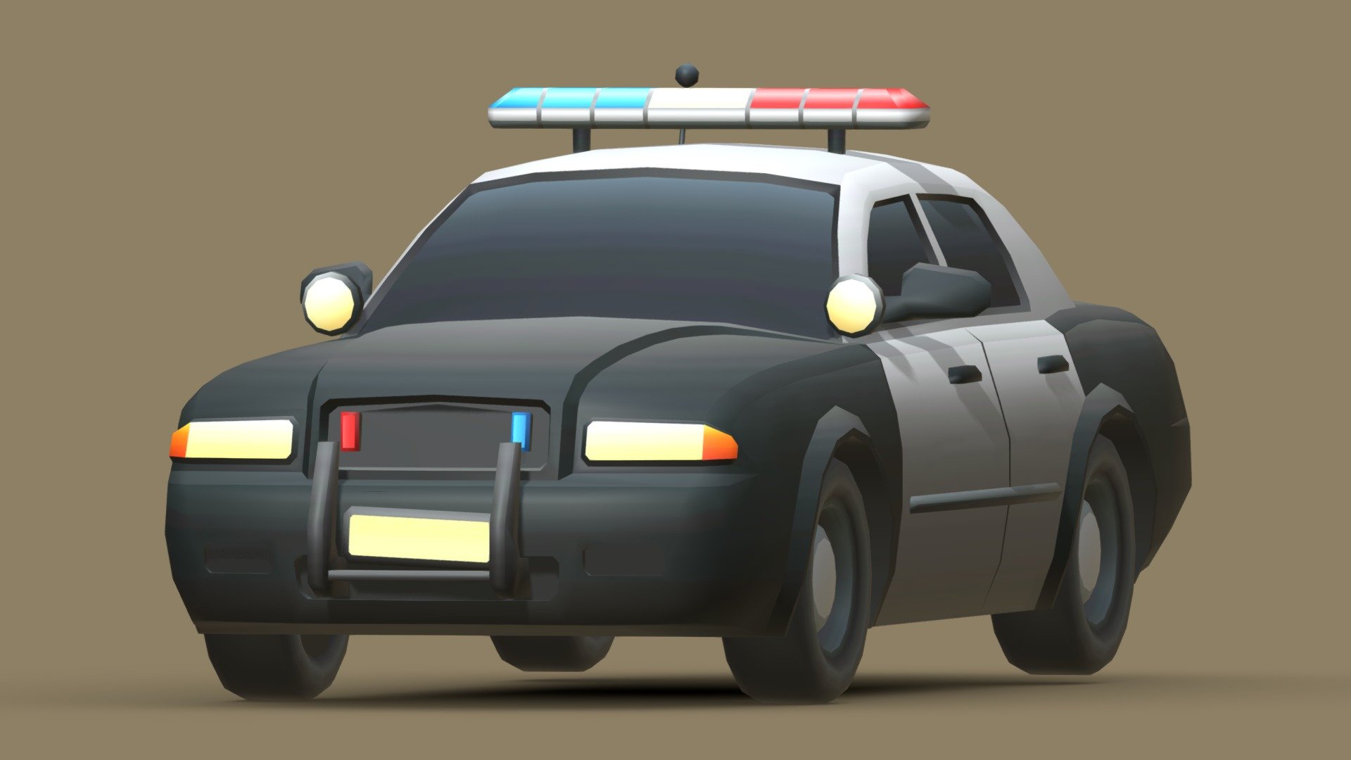 Police Car Cartoon - Download Free 3D model by maregajavier [4a9d268 ...