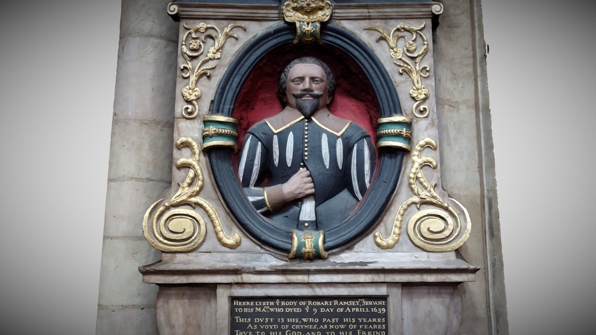 Monument to Robart Ramsey, St Mary's, Newark UK - 3D model by obscure ...
