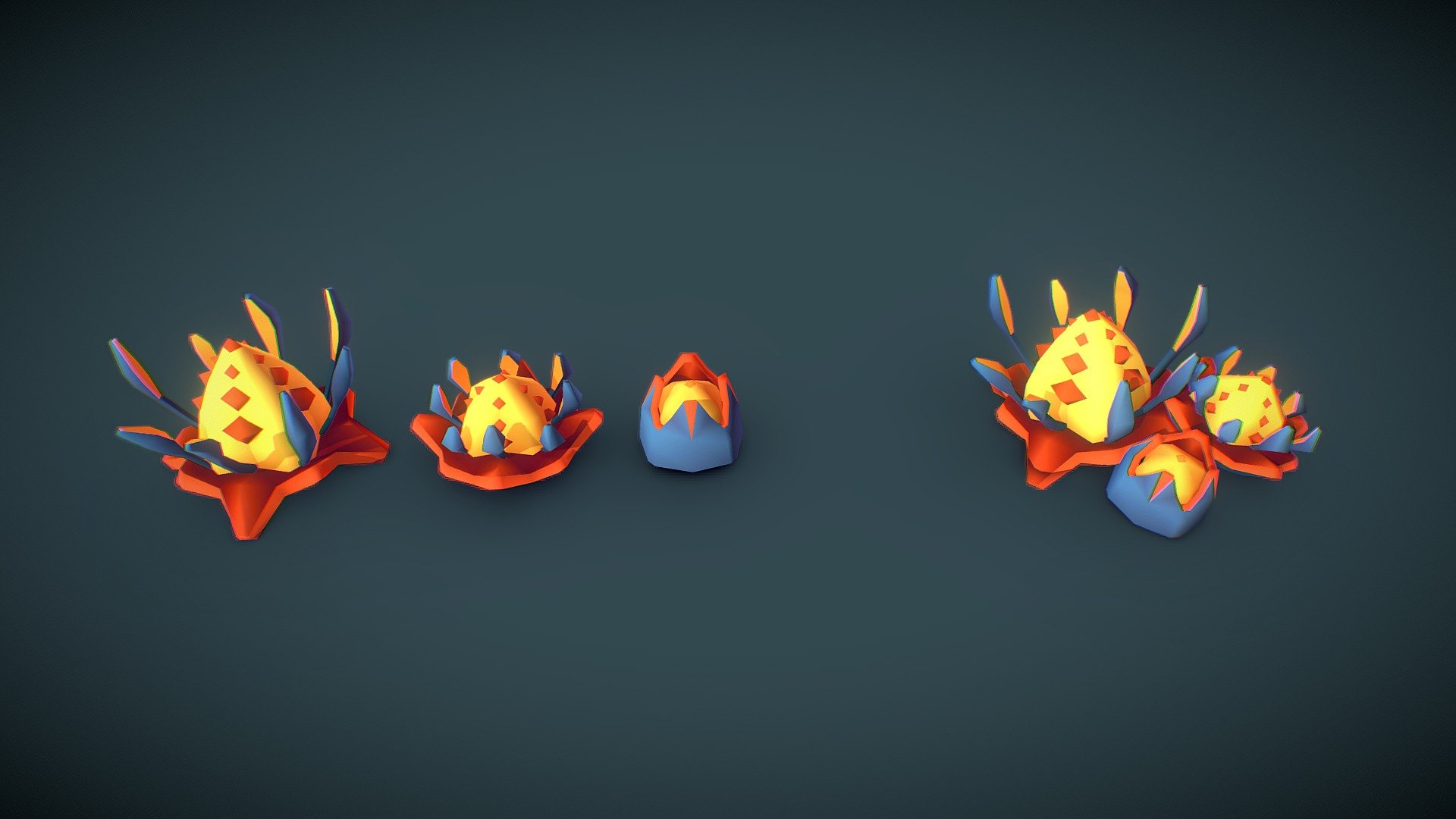 Alien Space Cactus - Tomb Star - 3D model by BitGem [4aa221d] - Sketchfab