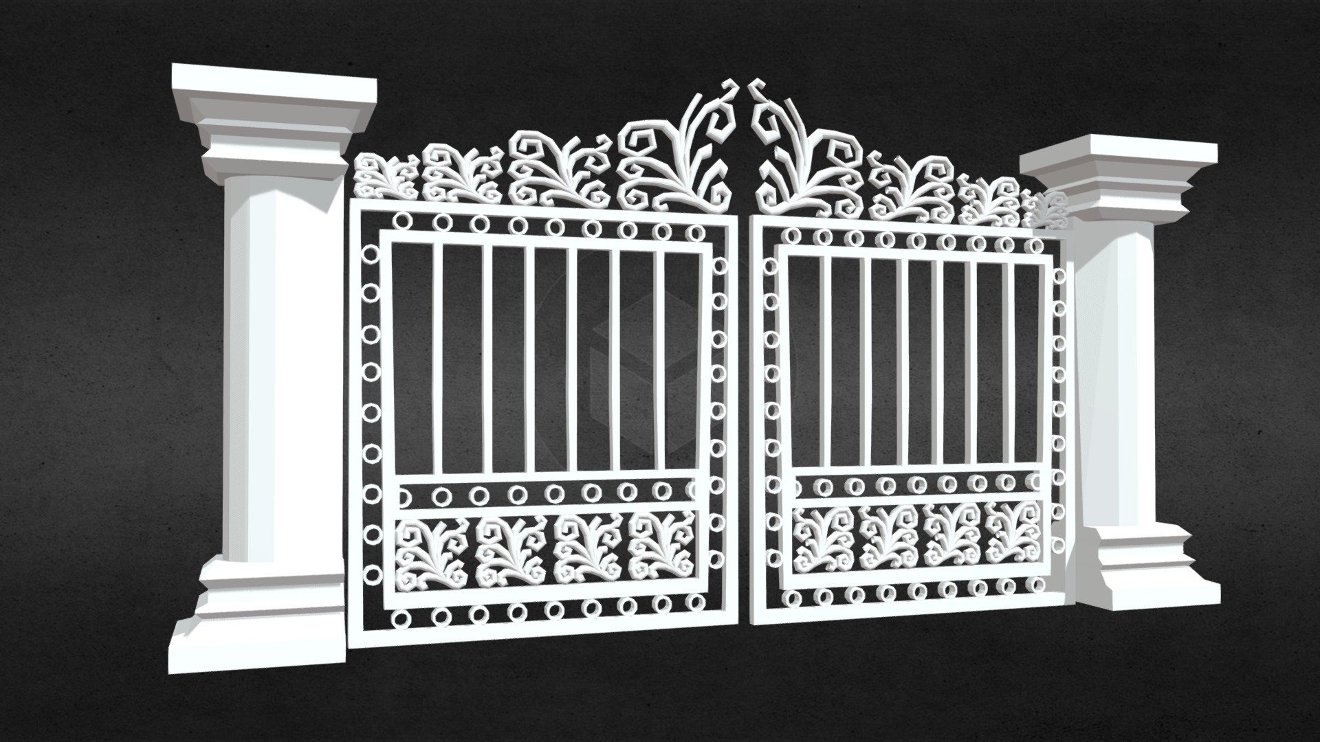 Gate - Download Free 3D model by Bongblender [4aa24c9] - Sketchfab