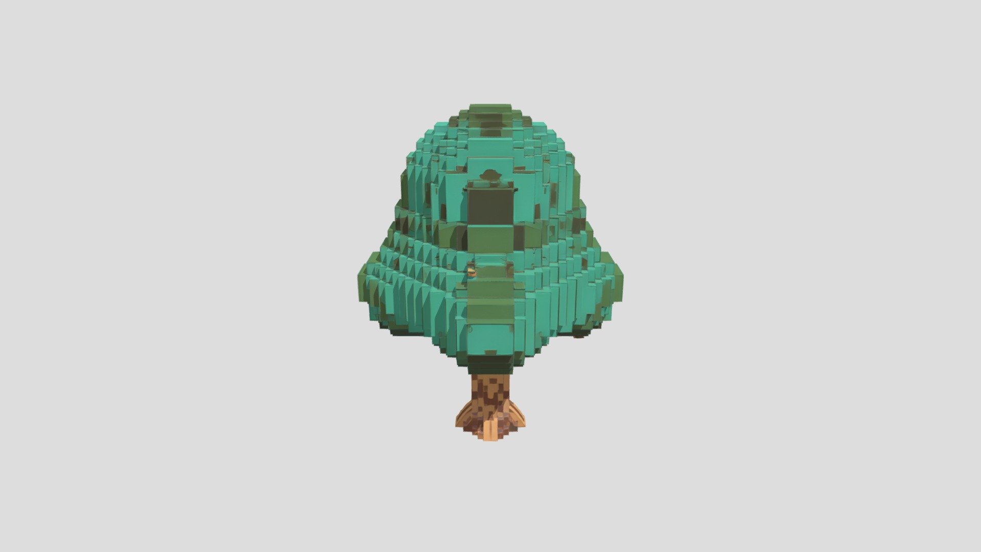 pixelated tree illustration - 3D model by wym1649022341 [4aa2989 ...