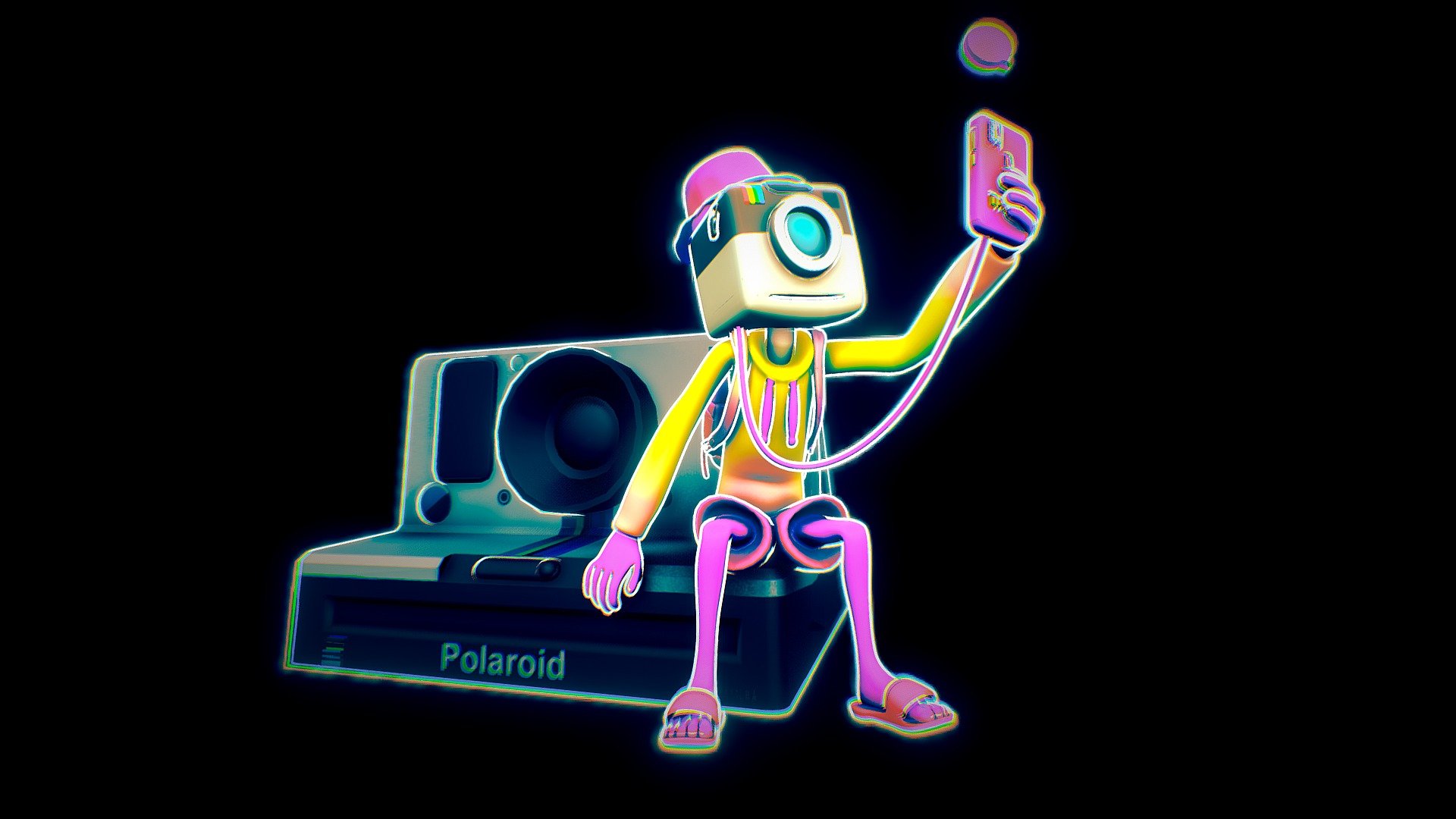 Instagram character - Buy Royalty Free 3D model by antonio gordillo in ...
