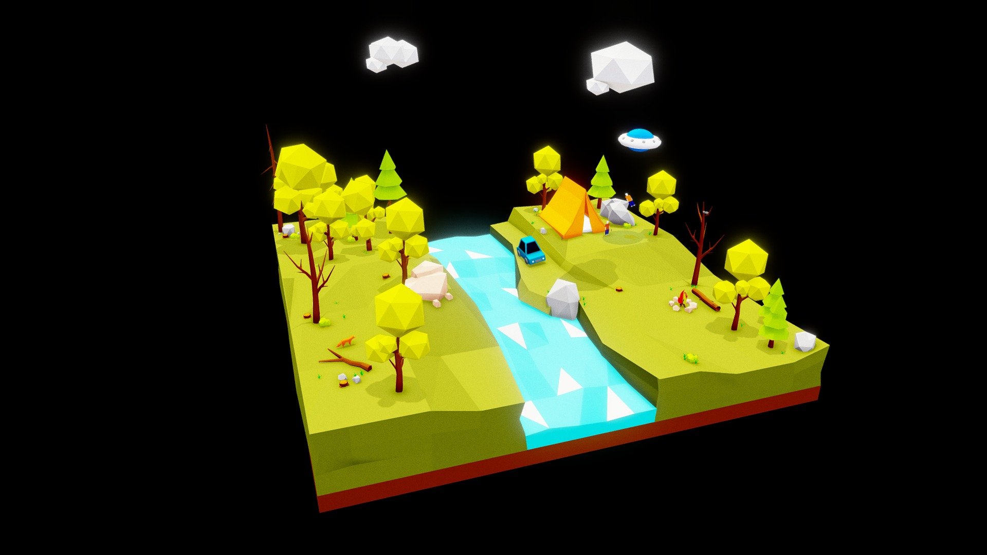 Lowpoly scene- A story (VR ready) - 3D model by Need a Tea (@needatea ...