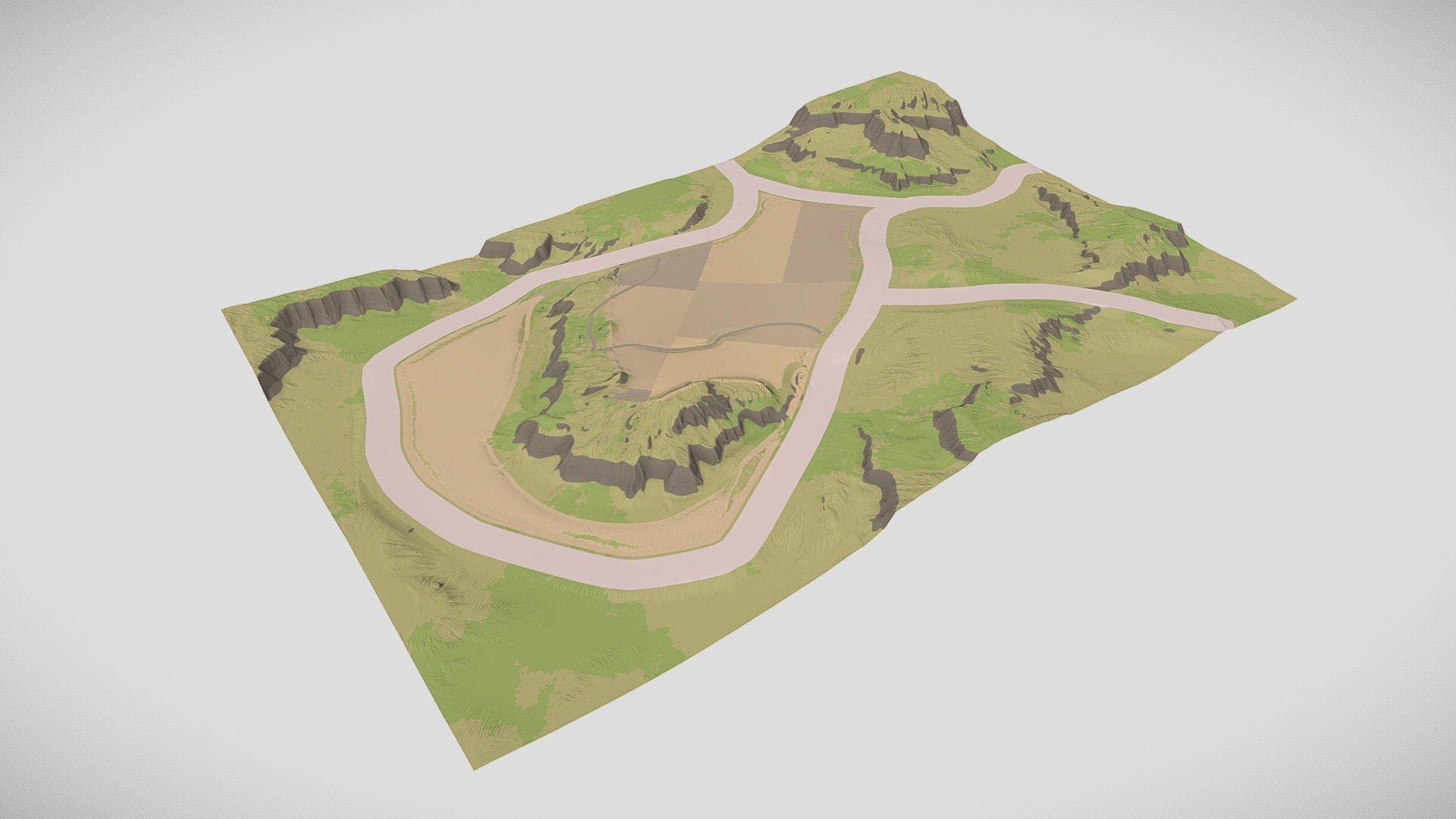 terrain - 3D model by noodlespoon [4aaa6d5] - Sketchfab