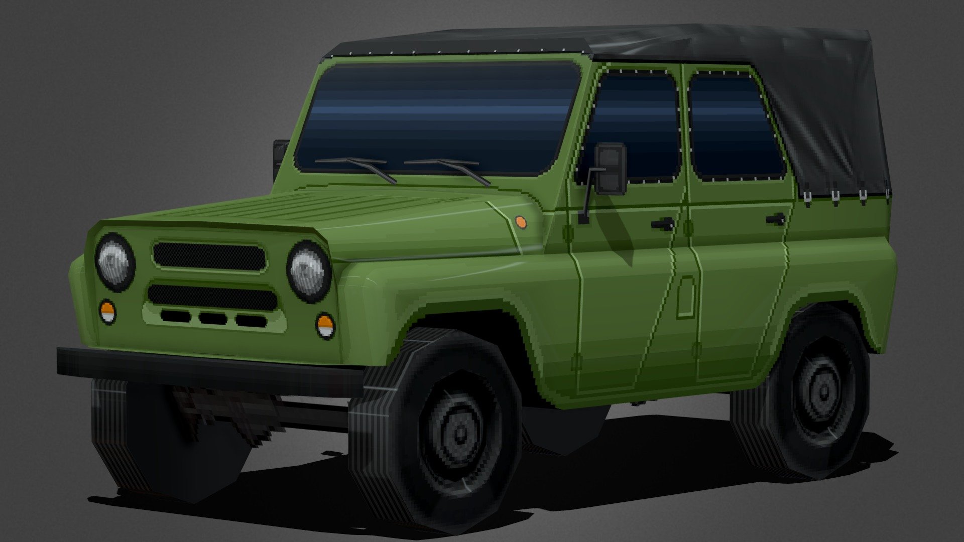 UAZ-469 (PS1 Low-poly) - 3D model by Lexyc16 [4aab495] - Sketchfab