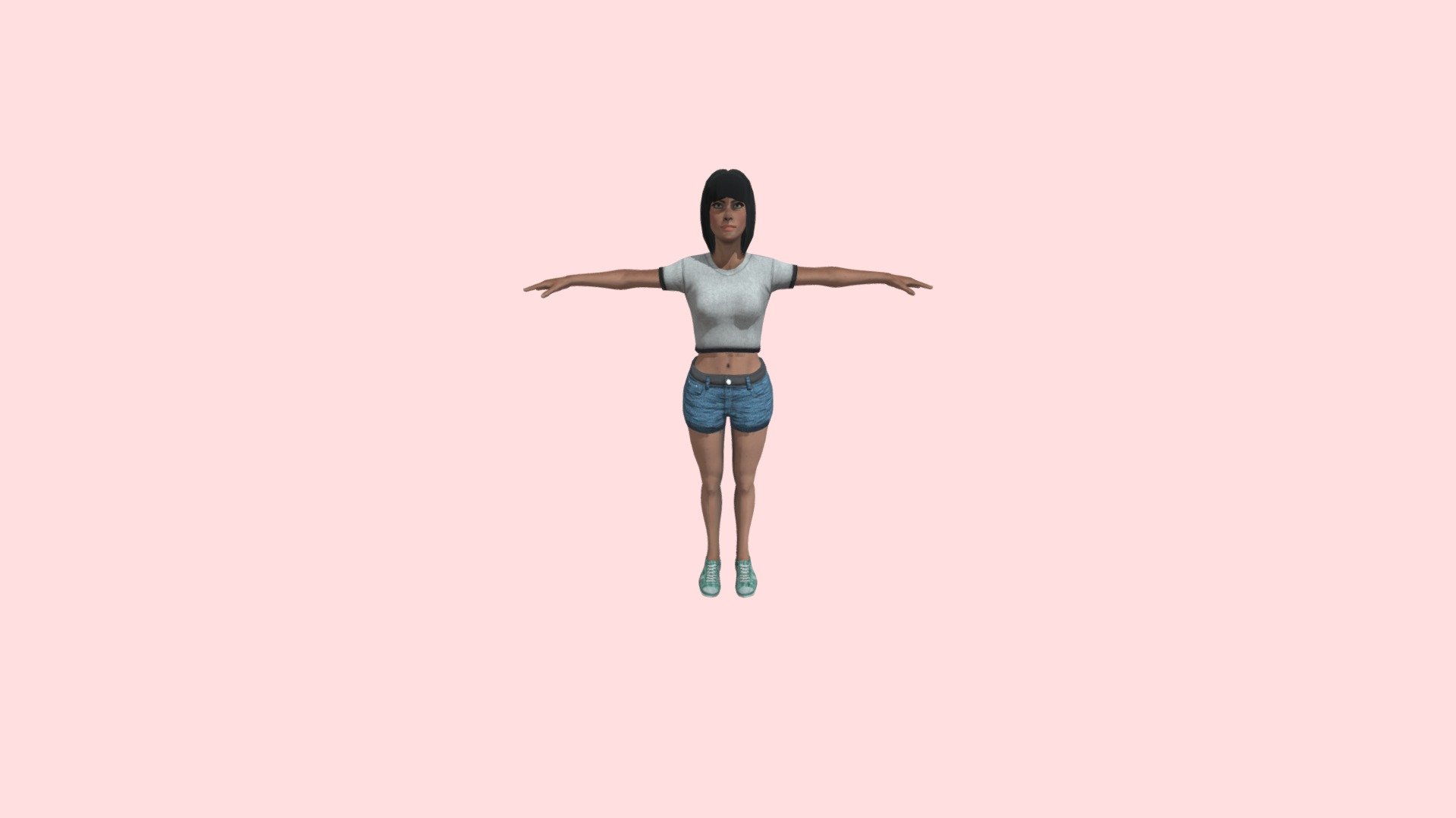Female NPC #1 - Download Free 3D model by bartekkepke [4aabfe9] - Sketchfab