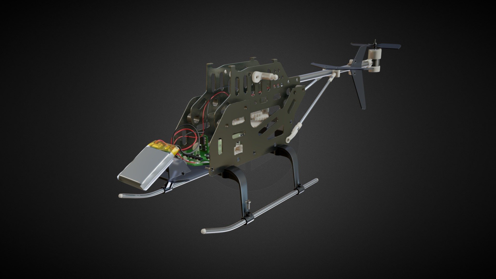Toy helicopter - 3D model by warcool [4aacba1] - Sketchfab