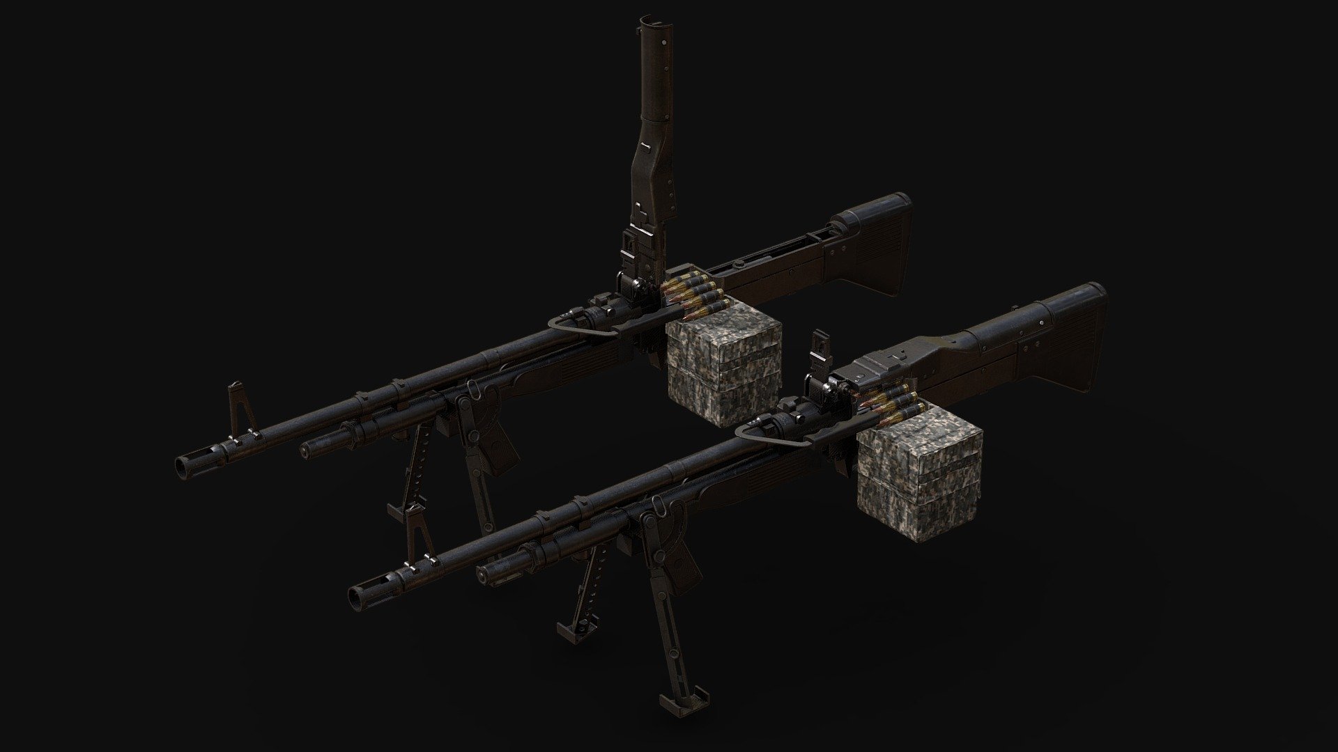 M60E3 - MACHINE GUN - Buy Royalty Free 3D model by matoteus [4aace06] - Sketchfab Store