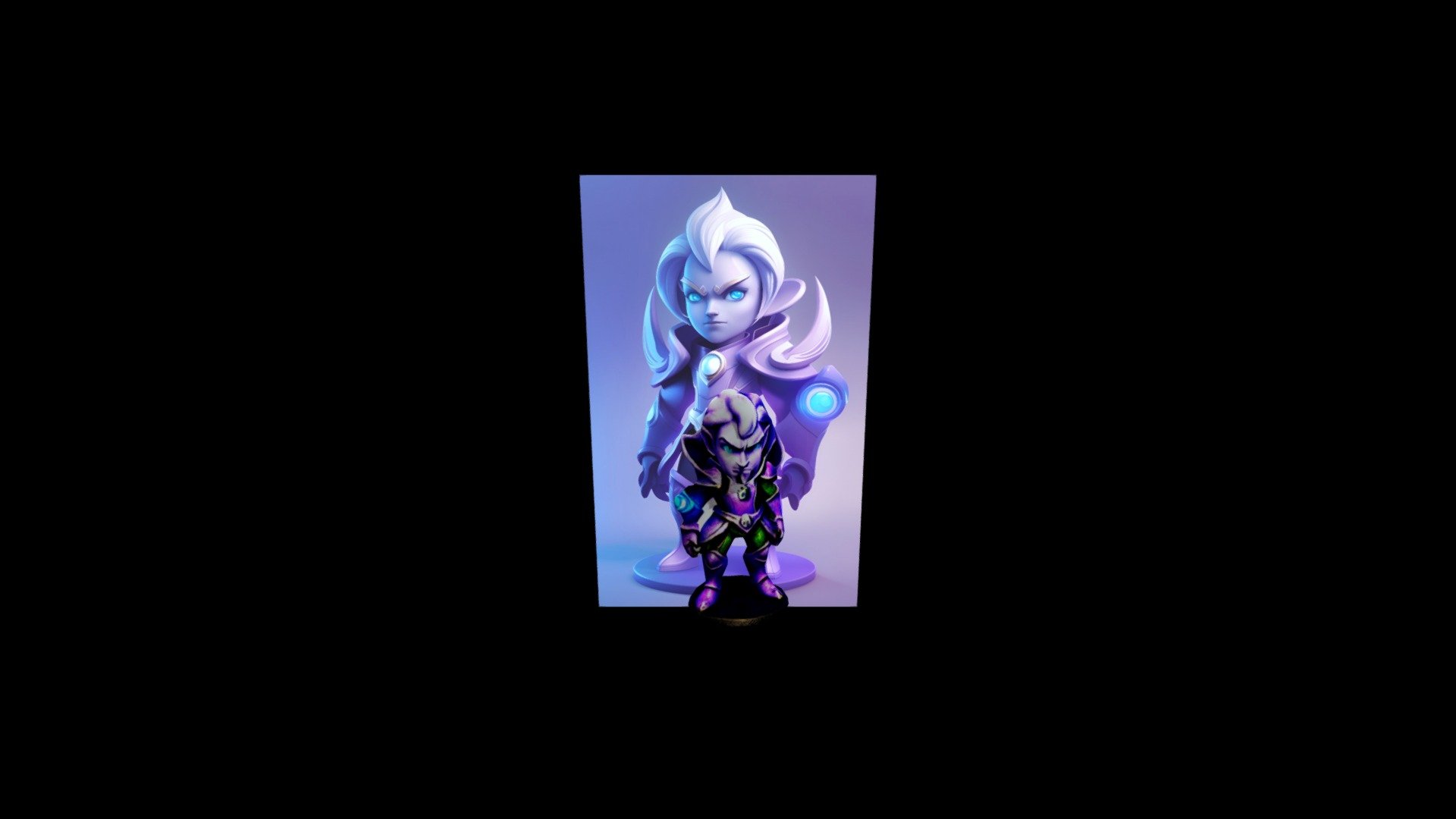 The Purple Superhero A digital painting of a - Download Free 3D model ...