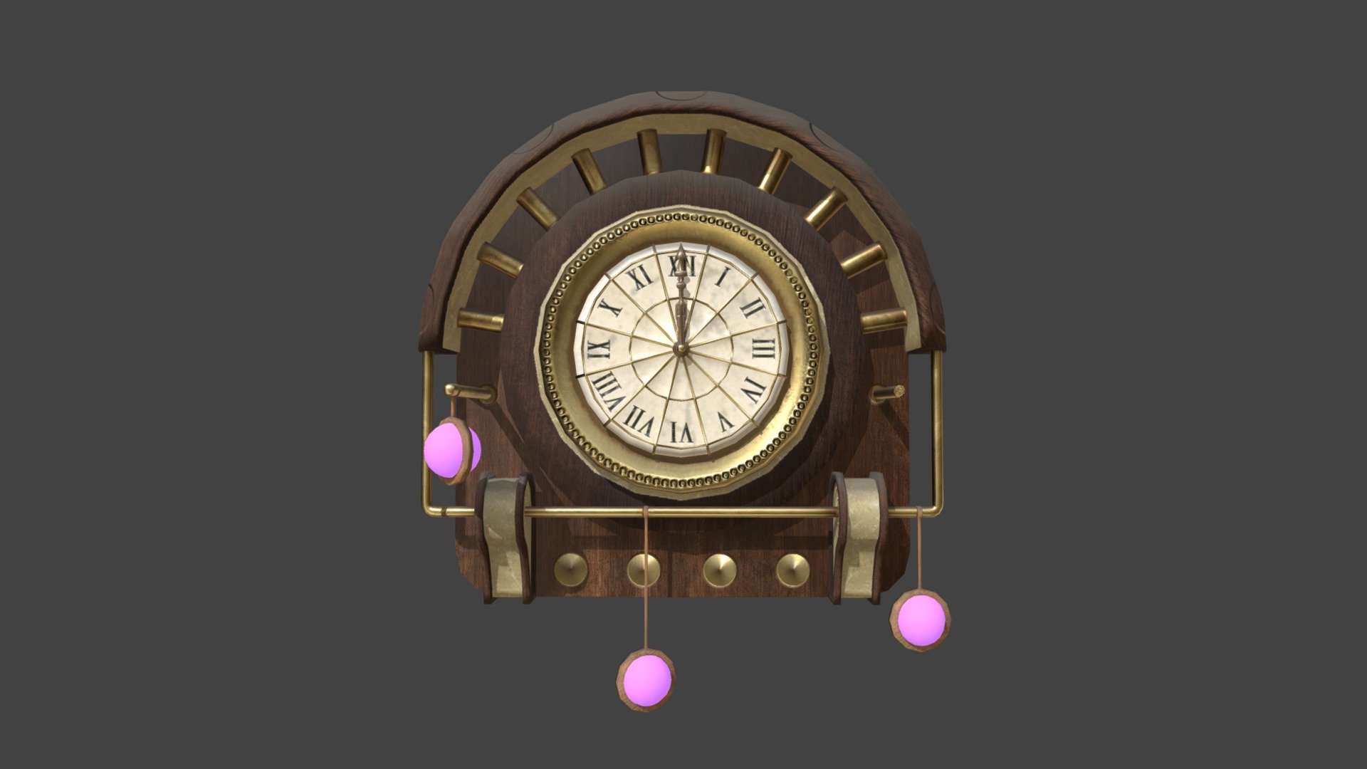 Victorian Fantasy Clock - 3D model by T.J. McLatchie (@T_McLatchie ...