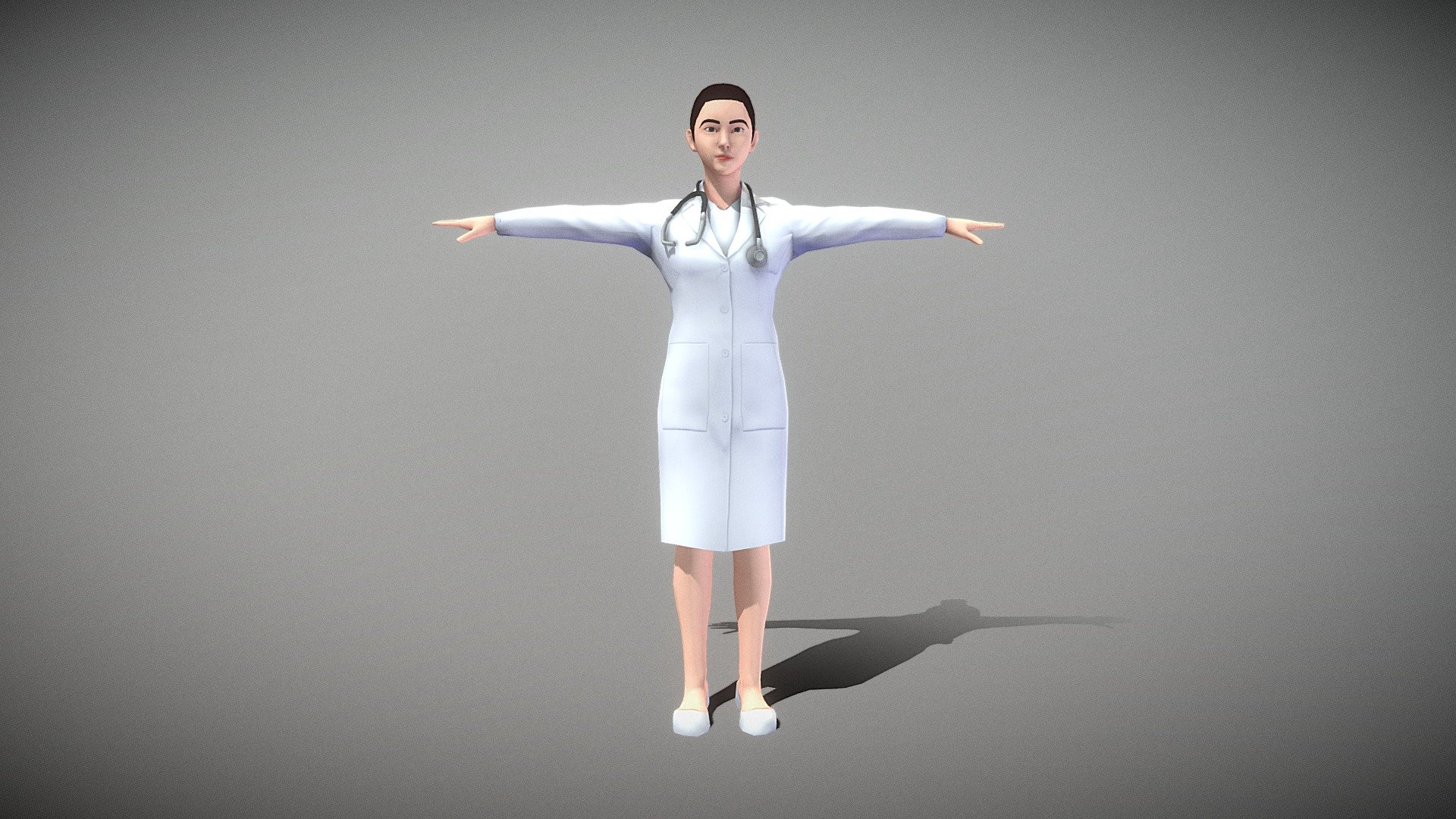 Female Doctor - Buy Royalty Free 3D model by Zhang Shangbin ...