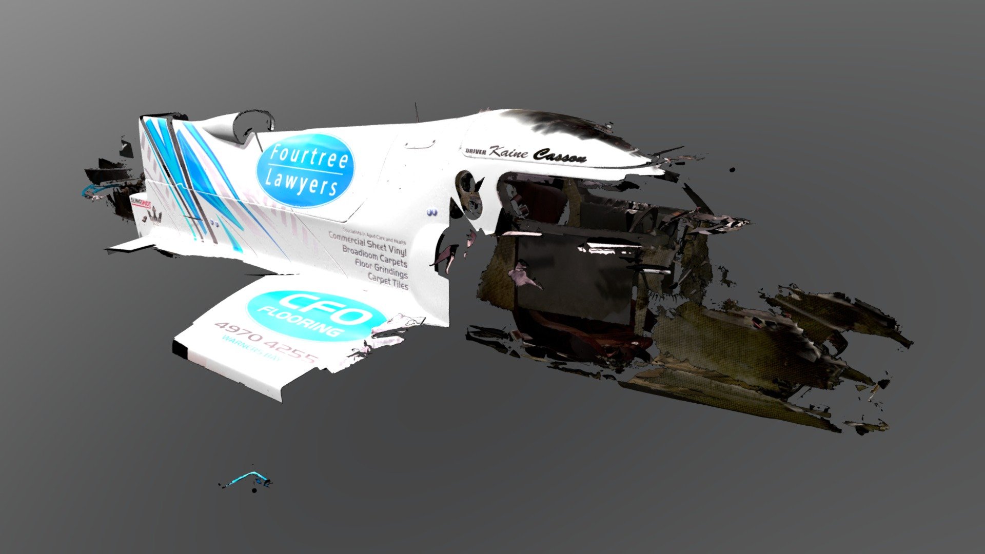 LIDAR test: Racing boat hull, optimized - 3D model by HazelnutAUS ...