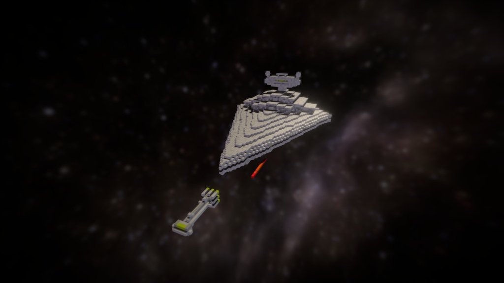 Imperial Star Destroyer Devastator - 3D model by Voxel_Vader [4ab16f9 ...