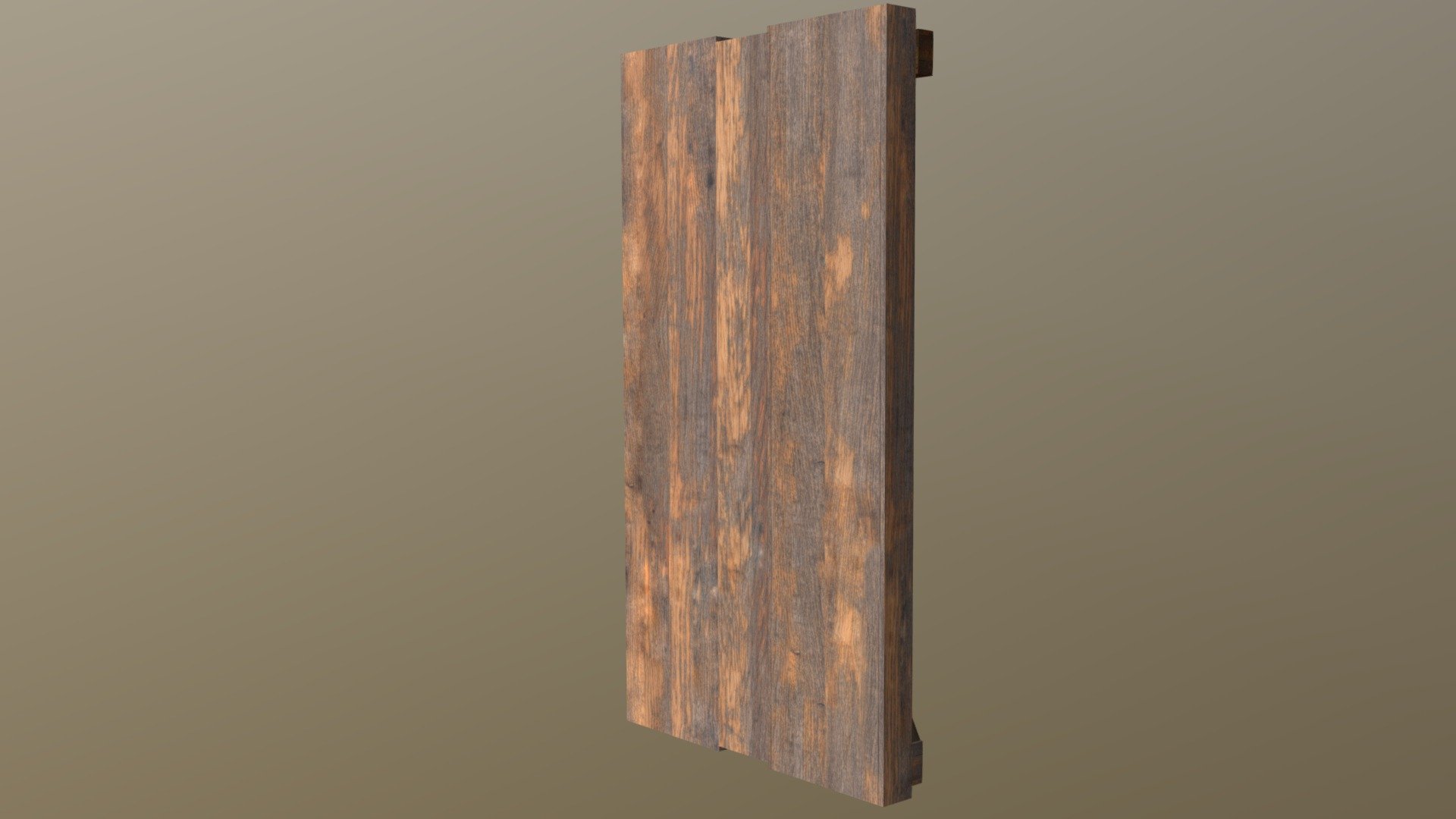 Rustic_Wood_door - 3D model by modelnprint3D [4ab7c72] - Sketchfab