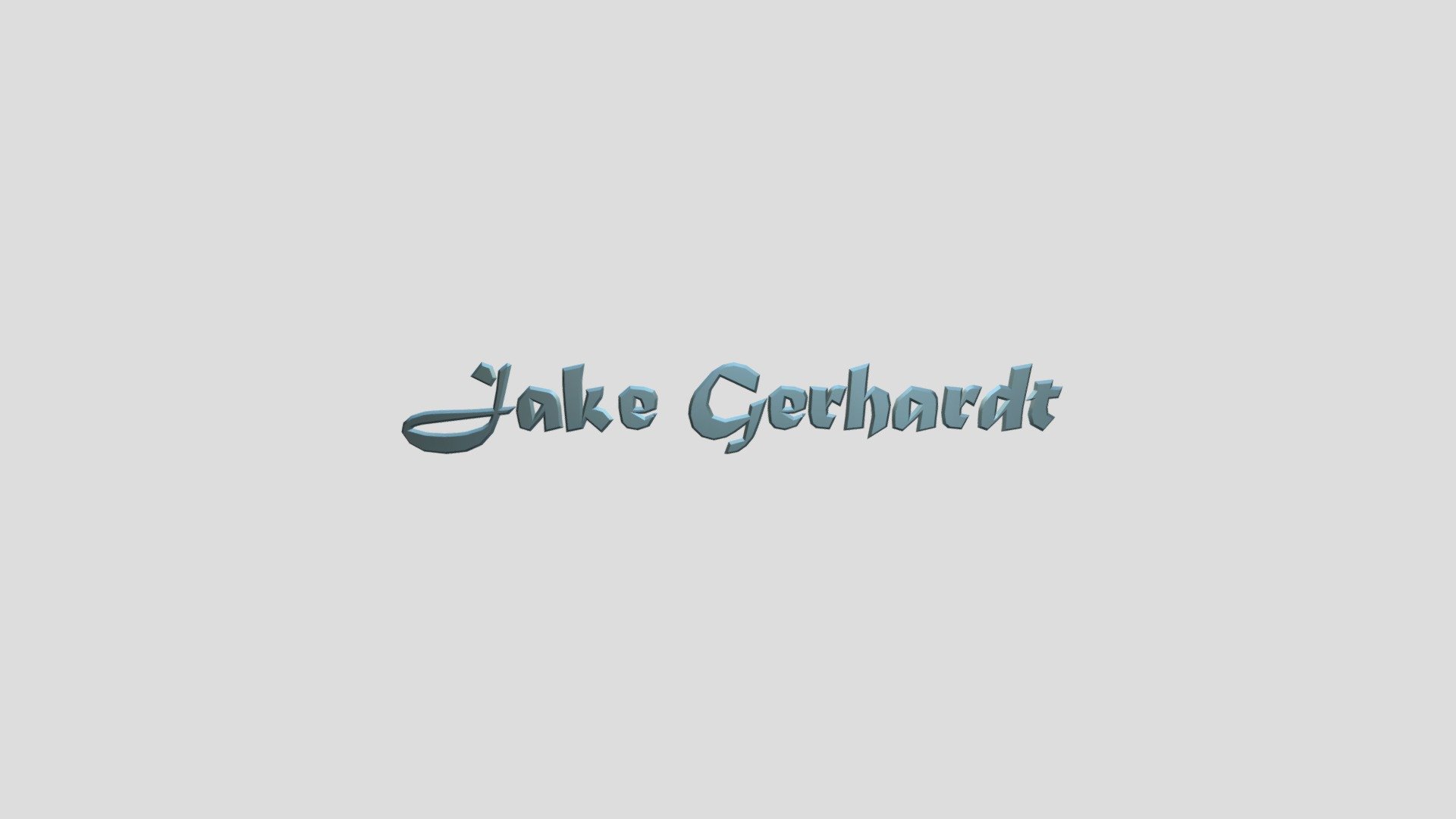 GGT116 Name - Download Free 3D model by Jake Gerhardt (@gerhardtcgt ...