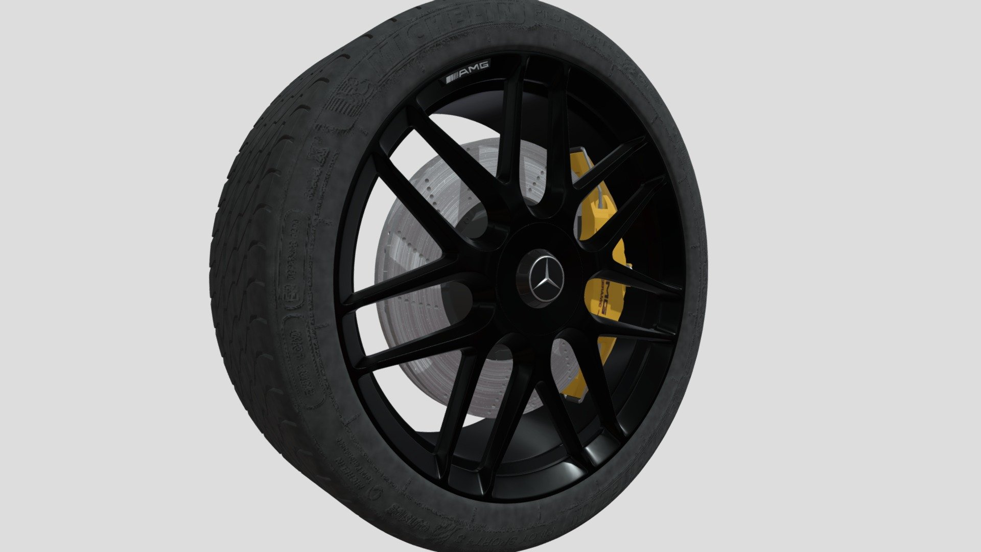 Mercedes wheel, PBR textures - 3D model by bodia.nazar4669 [4ab857f ...