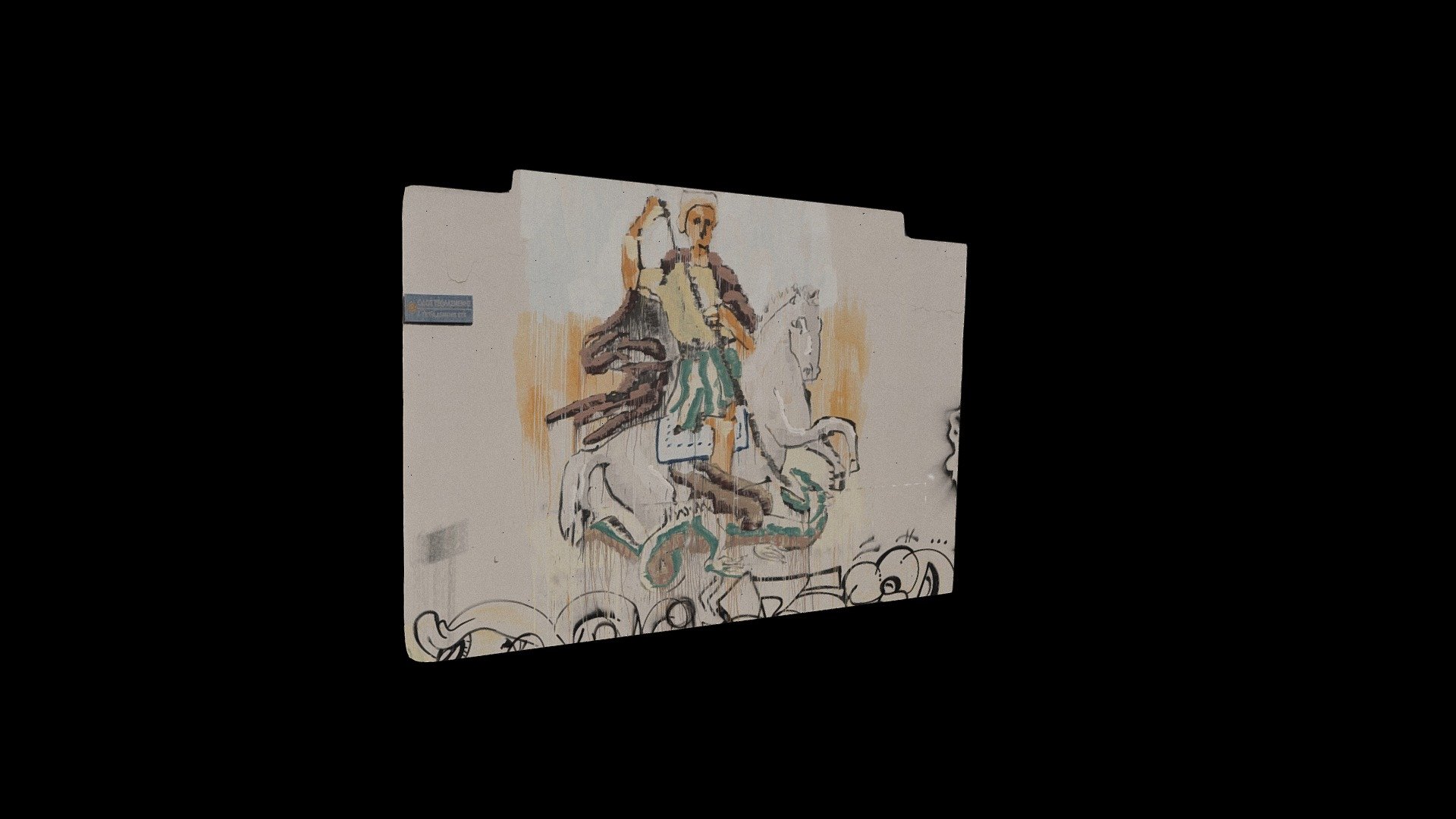 Large Graffiti depicting Knight - 3D model by inicosia_cyens [4ab98ce ...