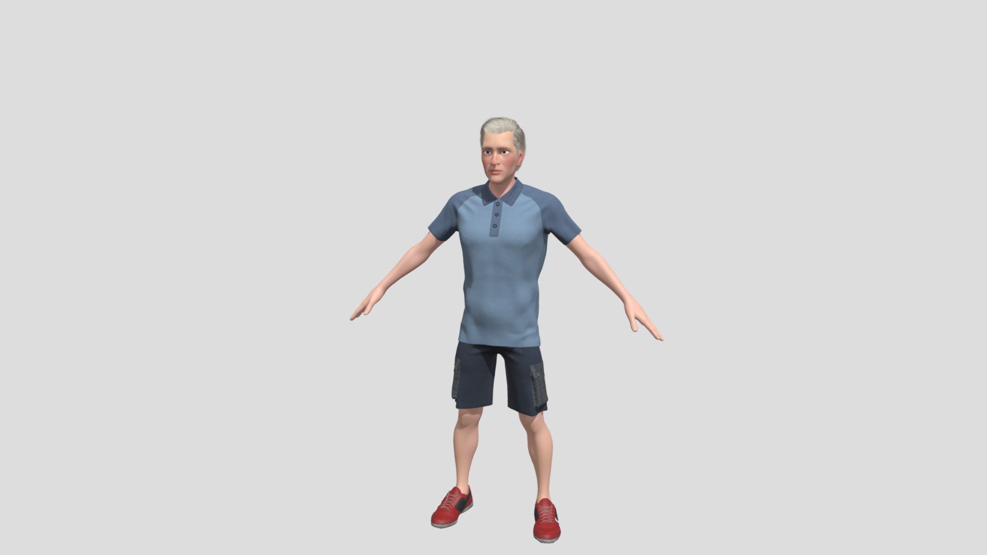 Stylised Male Character Low Poly - Buy Royalty Free 3D model by Mesh ...