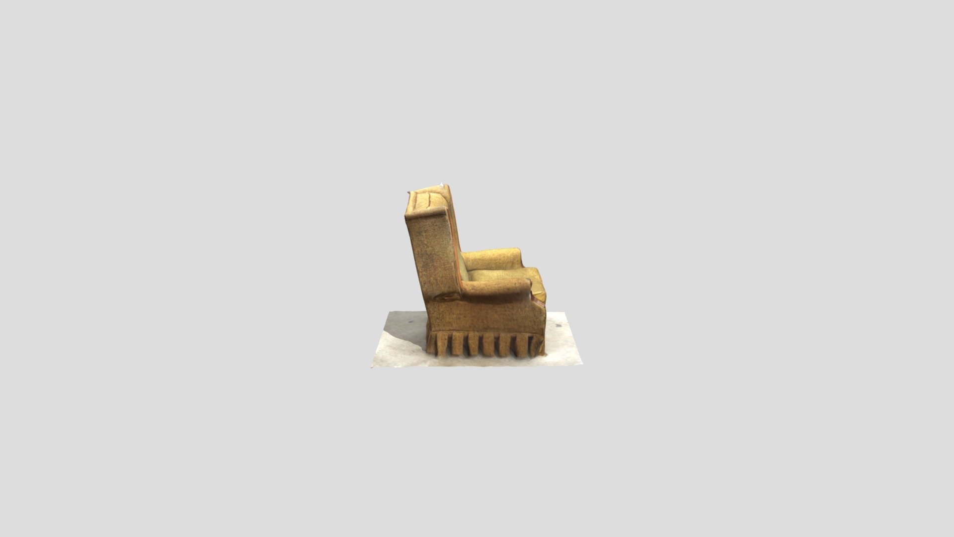 Kroehler Cape Cod Mustard Seed Chair - Download Free 3D model by ...