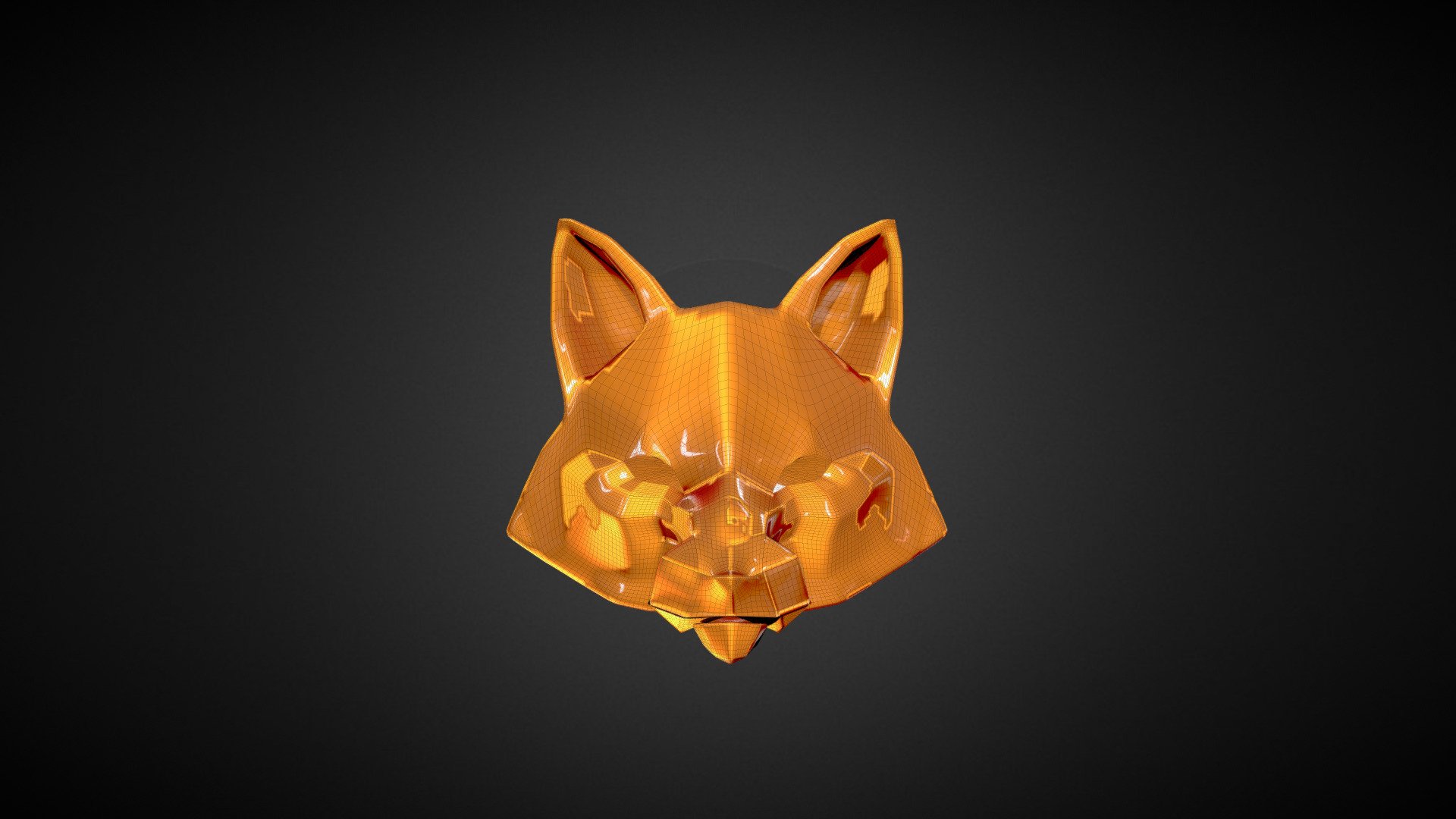 kitsune_token - 3D model by Rhys L Thomas (@rlthomasgames) [4abcffe ...