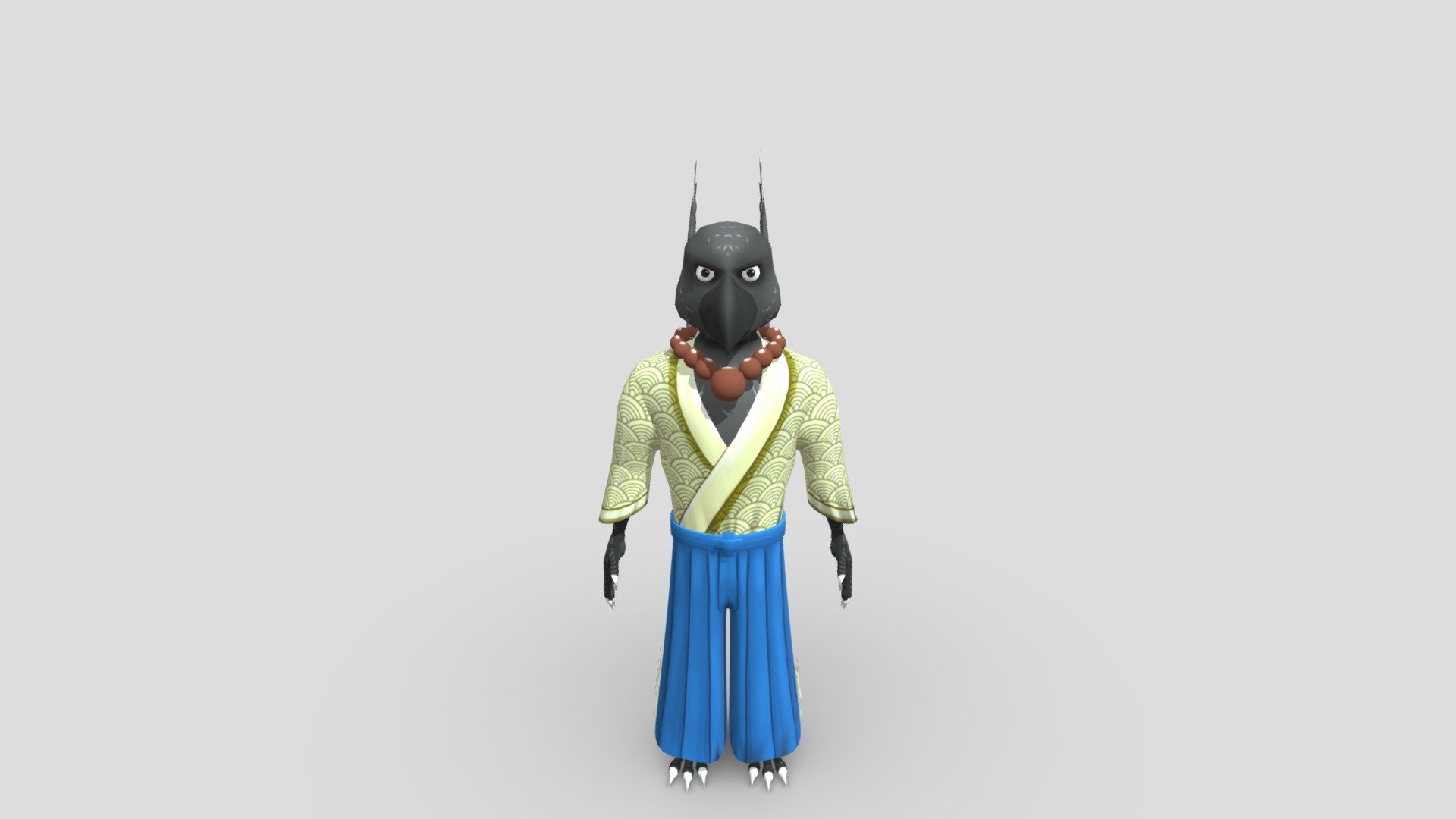 Character - Kotengu - 3D model by draconislumen [4abdd44] - Sketchfab